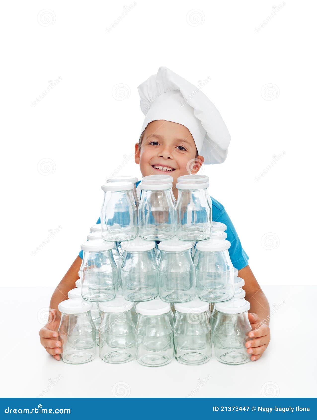 Happy Kid Preparing for Autumn Canning Stock Image - Image of ...