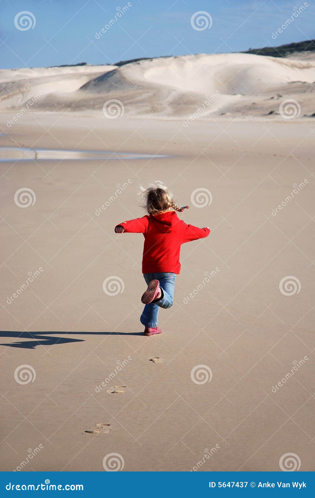 Happy kid running stock image. Image of back, caucasian - 5647437