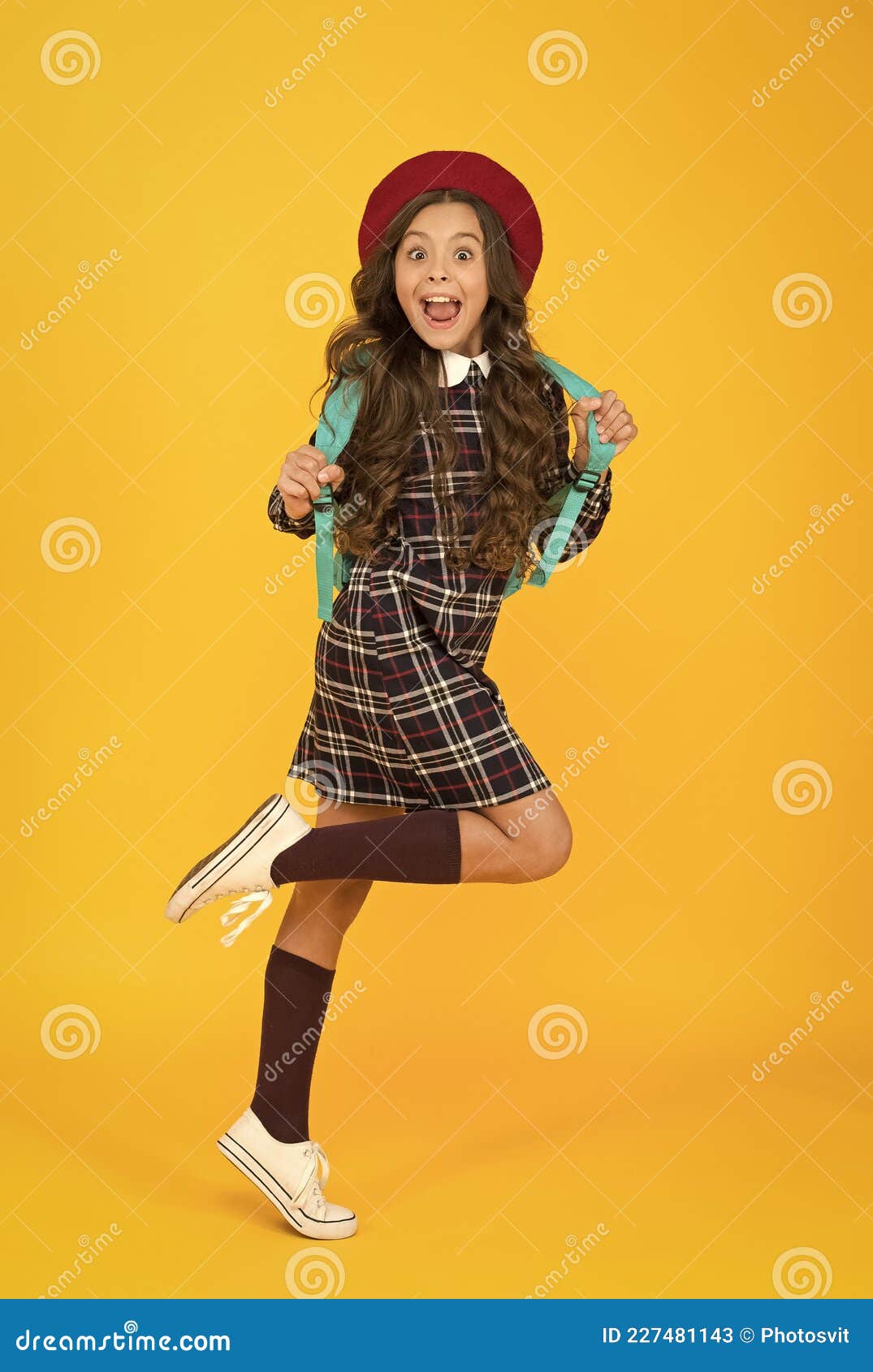 Happy Kid Running To School, Hurry Up Stock Image - Image of happy ...