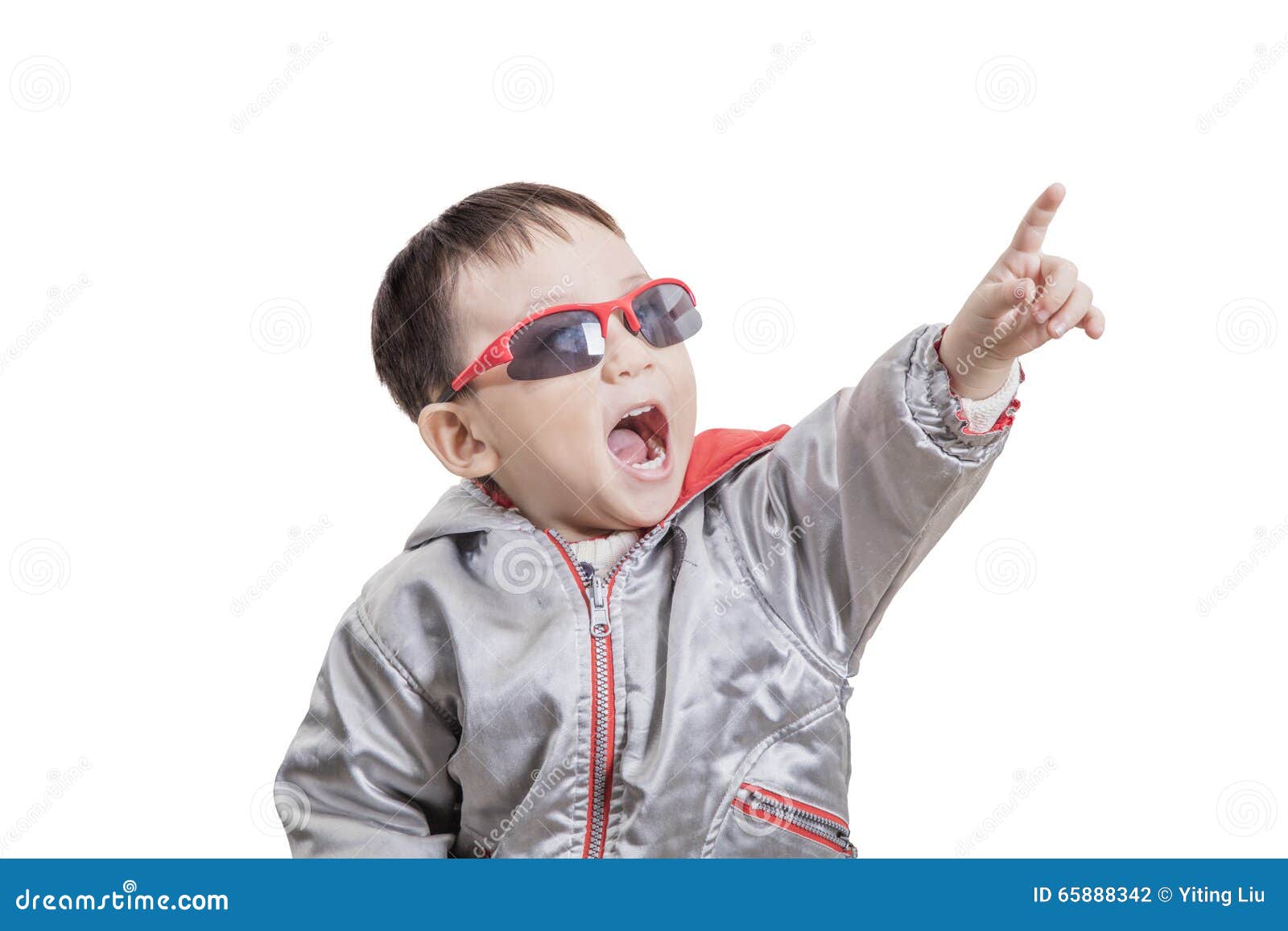 Happy kid smile point away stock photo. Image of young - 65888342