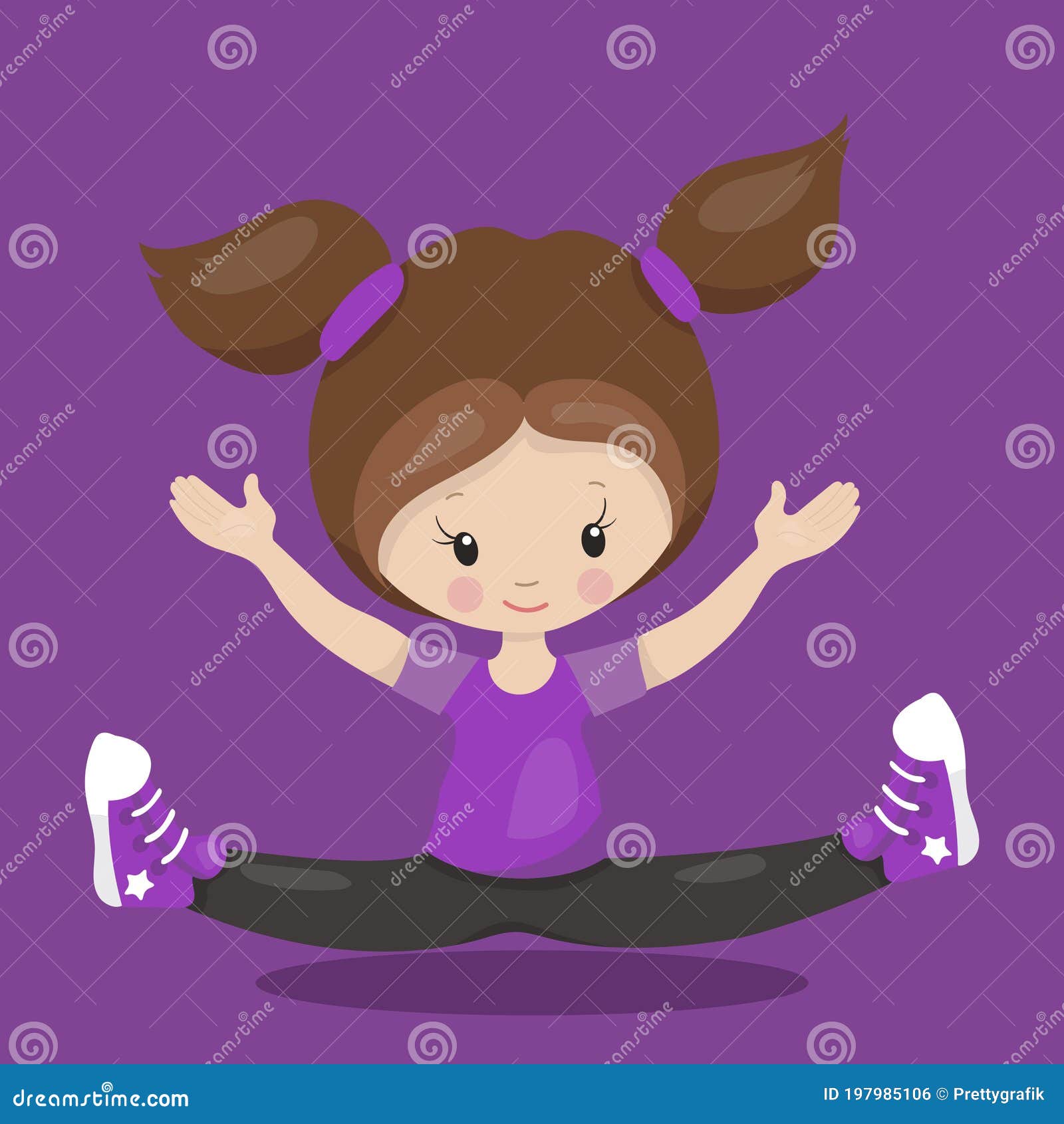 HAPPY KID SPLIT BROWN 10 stock vector. Illustration of graphic - 197985106