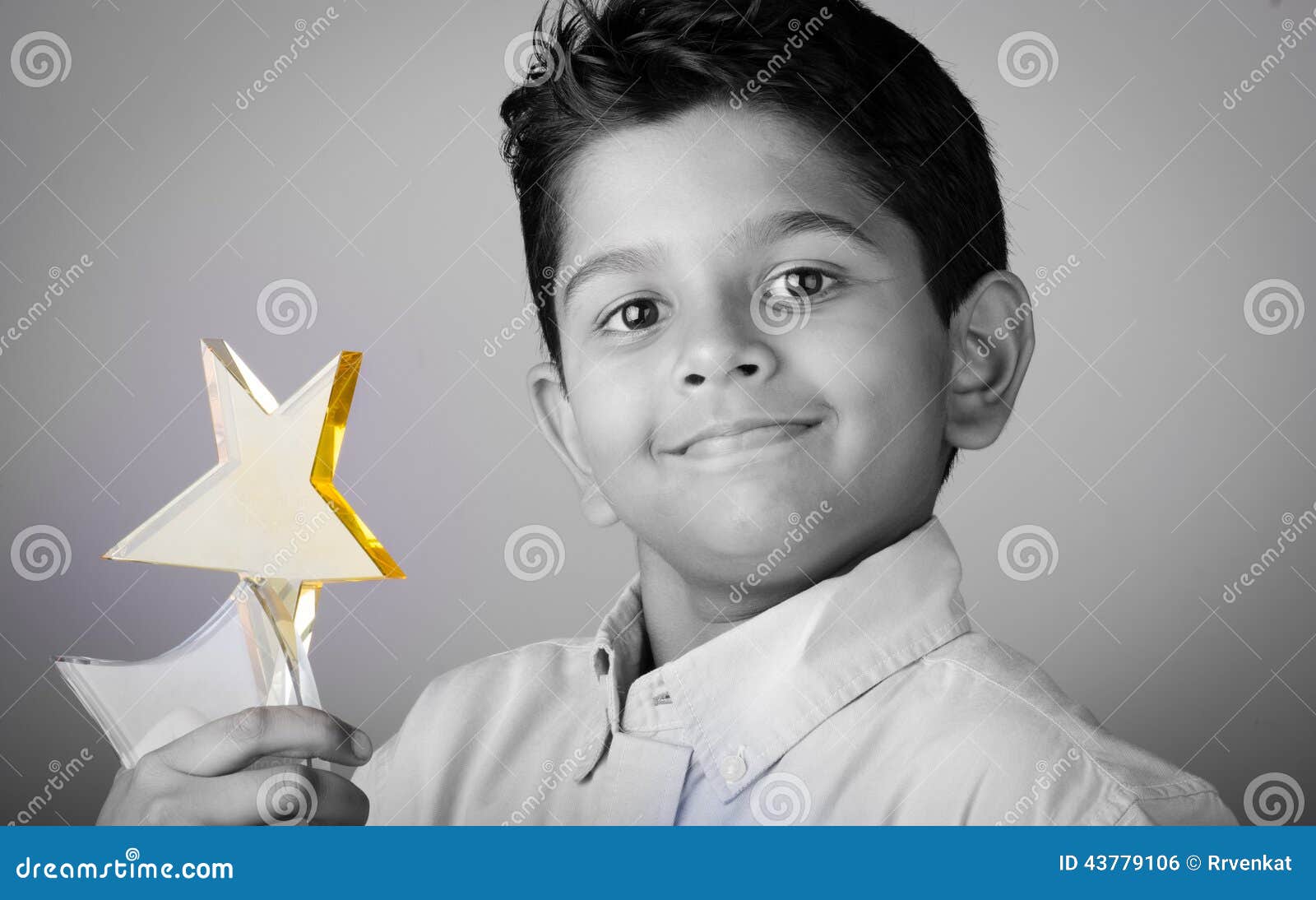 Happy Kid or Student with Award. Stock Photo - Image of intelligent ...