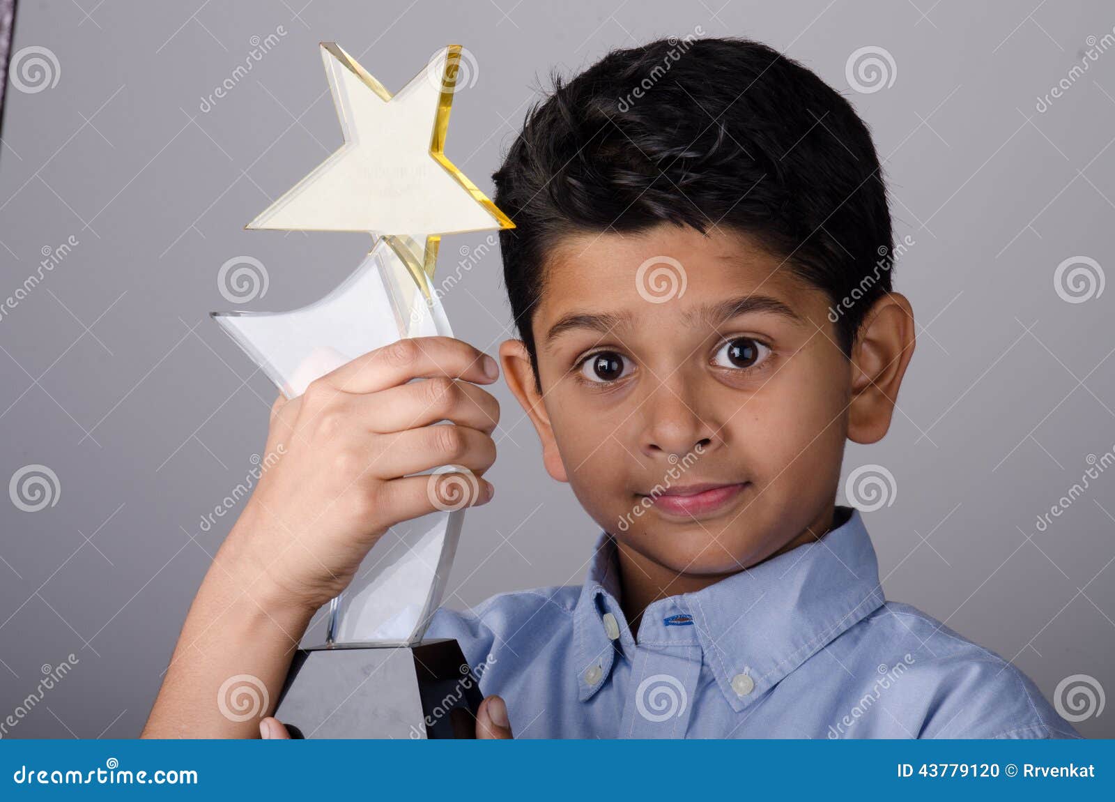 Happy Kid or Student with Award. Stock Photo - Image of smiling, prize ...