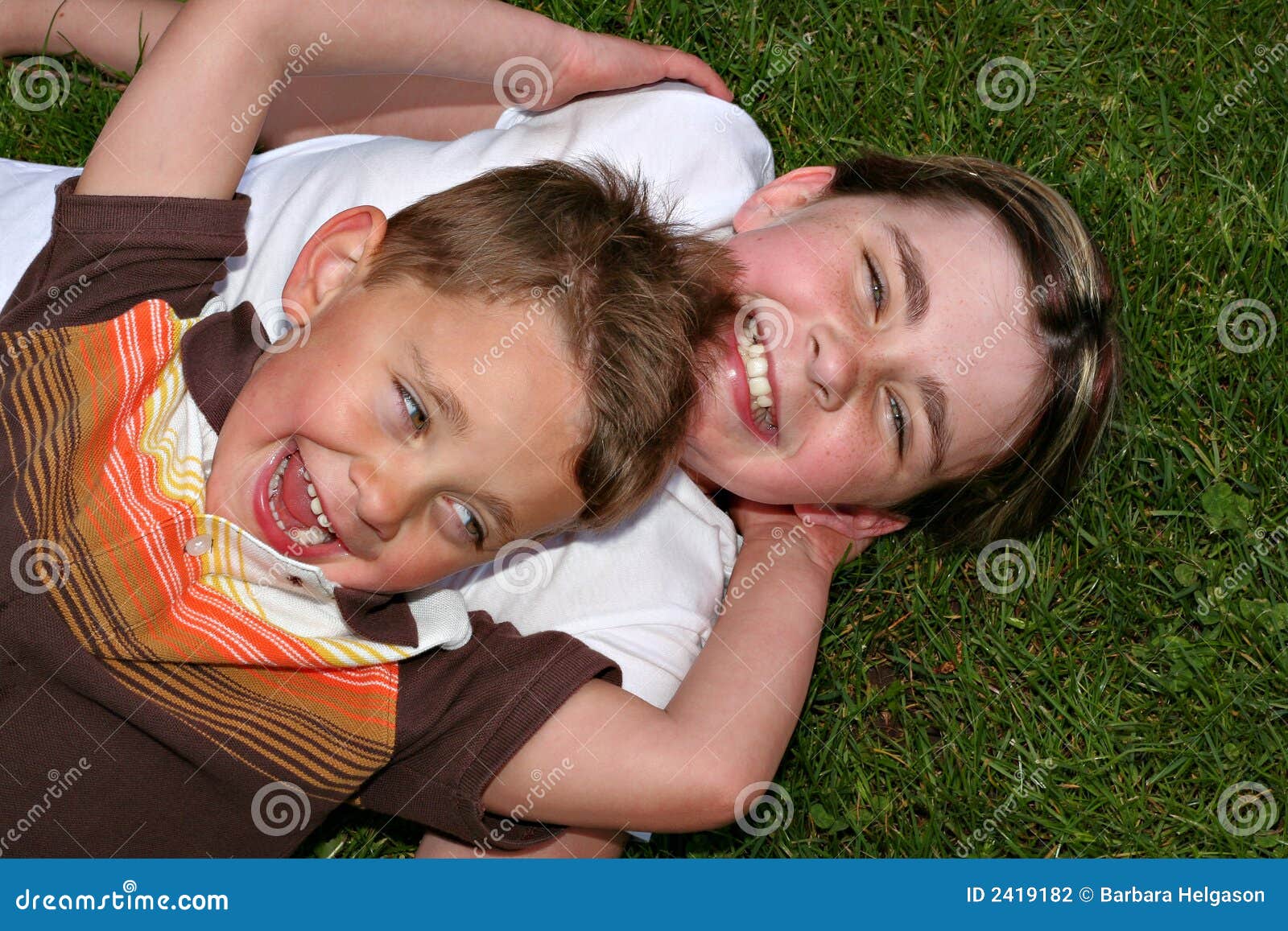 Happy kids stock photo. Image of parenthood, green, young - 2419182
