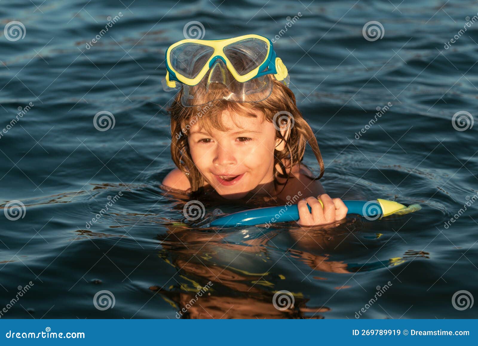 Happy Kids Boy Play in the Sea. Stock Image - Image of joyful, pool ...