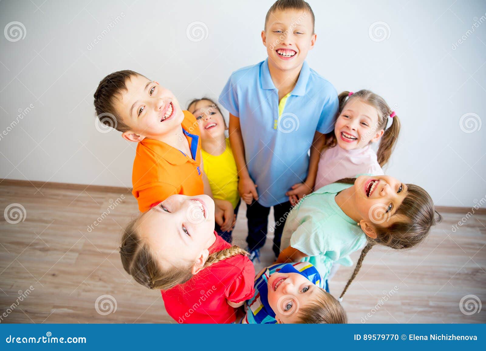 Happy kids circle stock photo. Image of grade, schoolchildren - 89579770