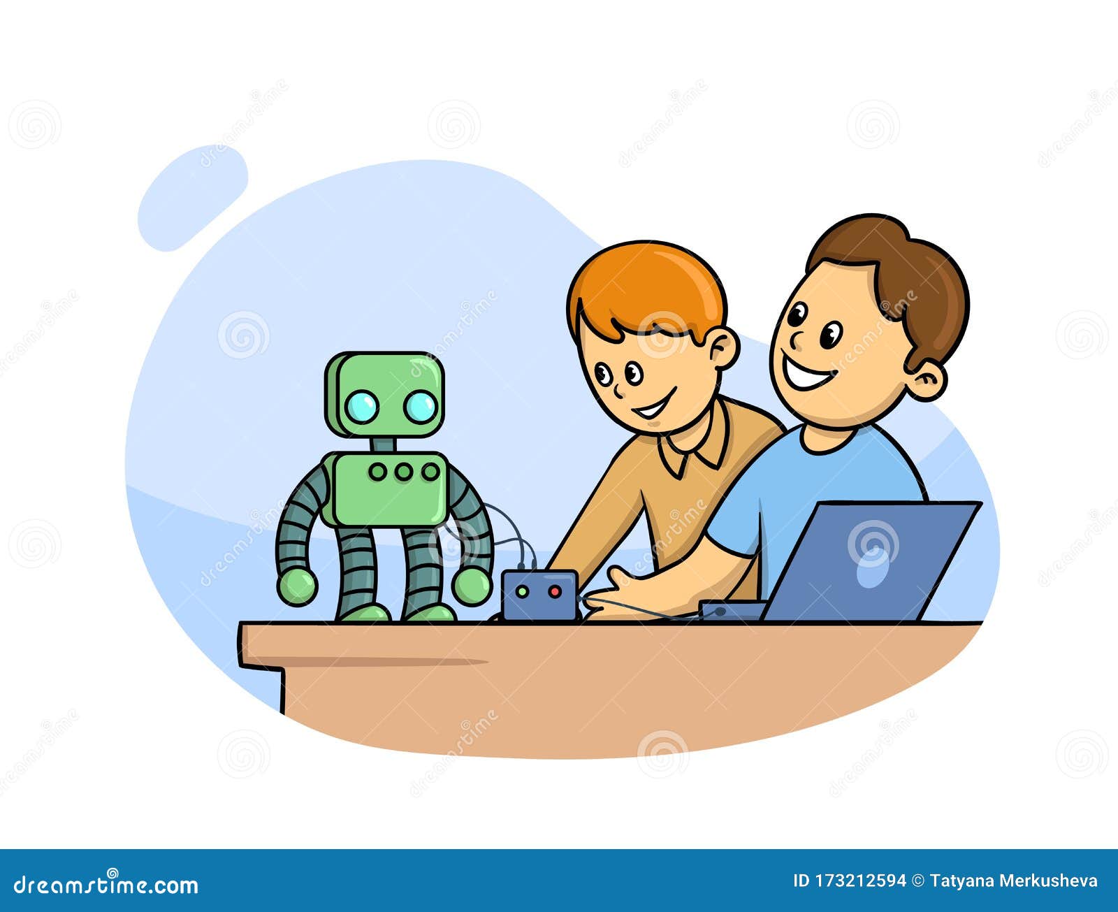 Happy Kids in Classroom Studying Robotics, Science with Cute Little ... Happy Kids in Classroom Studying Robotics, Science with Cute Little ...