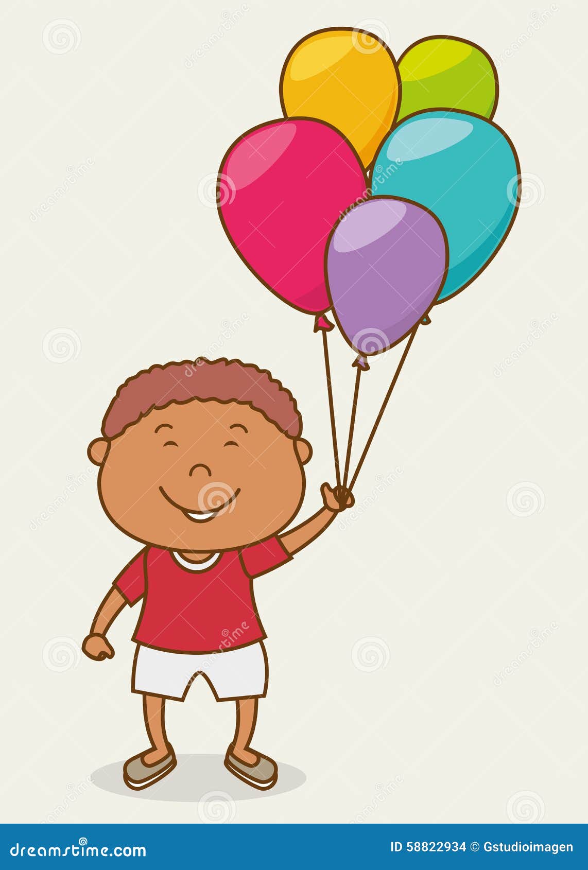 Happy kids design. stock vector. Illustration of cheerful - 58822934