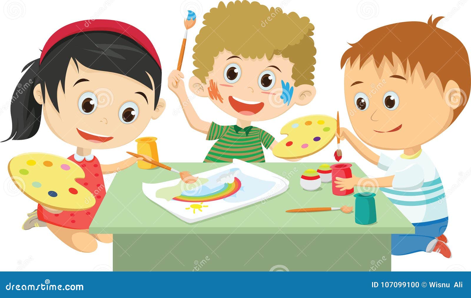 Happy Kids Drawing Stock Illustrations – 179,942 Happy Kids Drawing ...