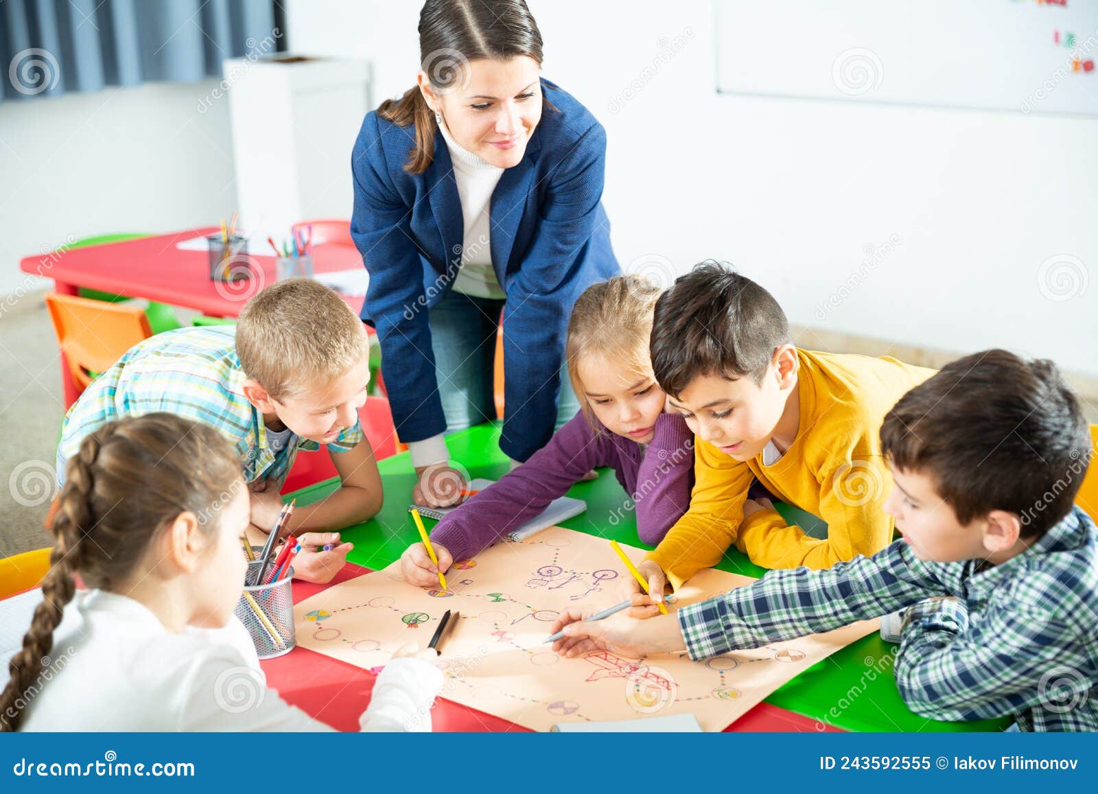 Kids and Teacher Playing Educational Board Game Stock Image - Image of ... Kids and Teacher Playing Educational Board Game Stock Image - Image of ...