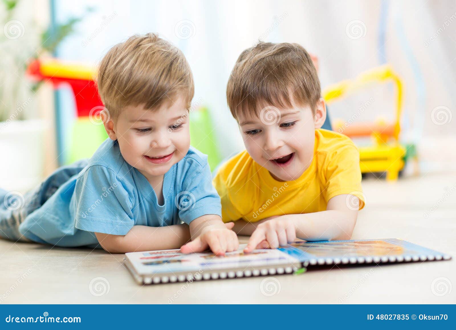 Children Reading Books Together Children Reading Books Together