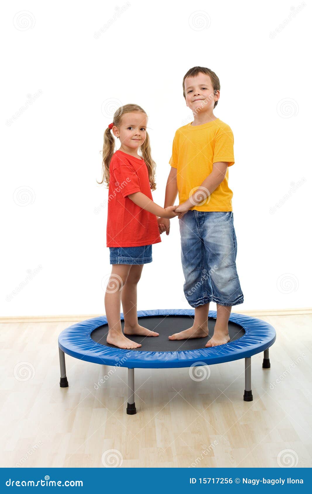 Happy Kids Having Fun in the Gym Stock Photo - Image of indoors ...