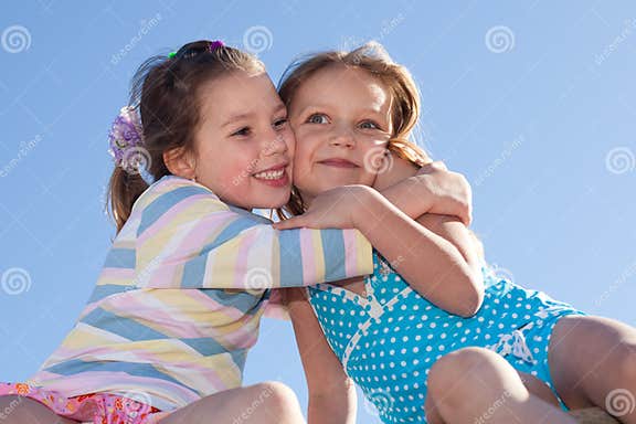 Happy kids hugging stock image. Image of together, happy - 21780333