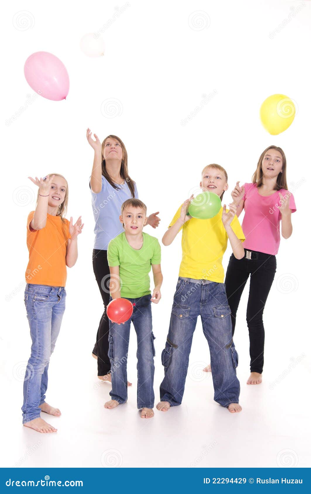 Happy kids portrait stock image. Image of people, cute - 22294429