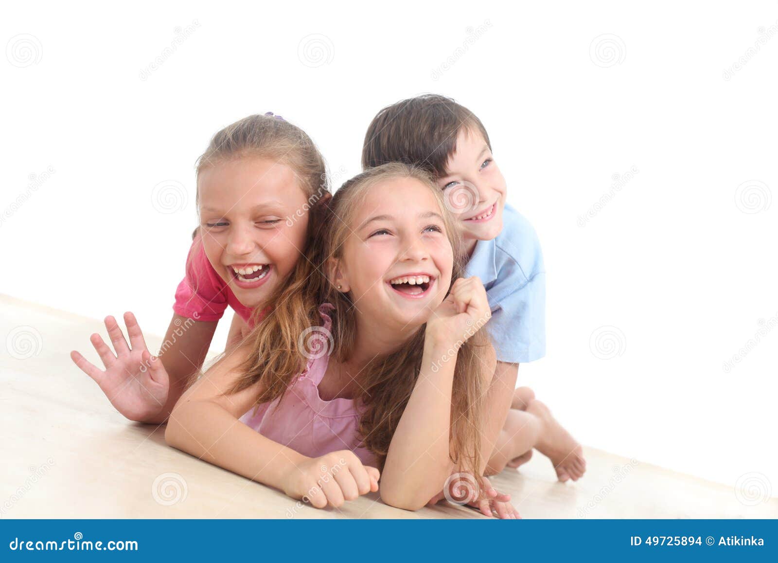 Happy kids stock photo. Image of portrait, girl, male - 49725894