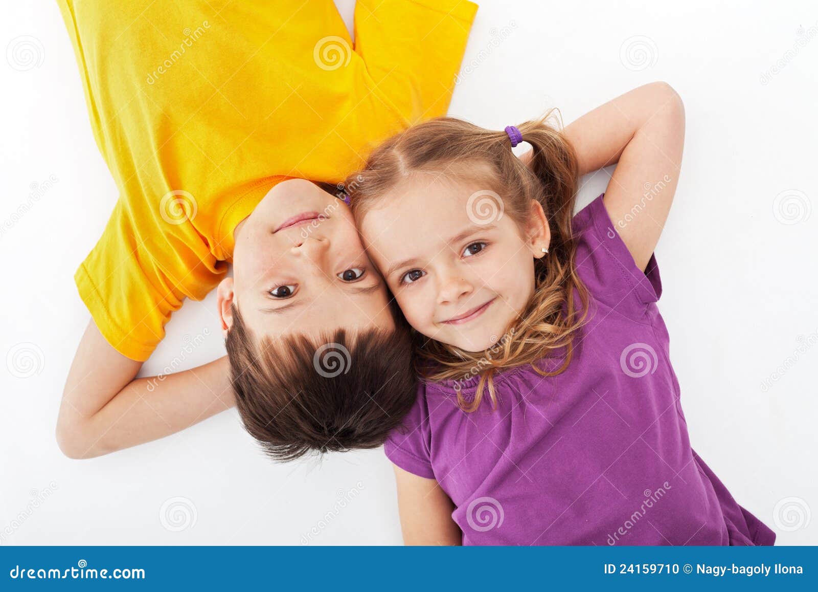 Happy kids relaxing stock photo. Image of couple, brother - 24159710