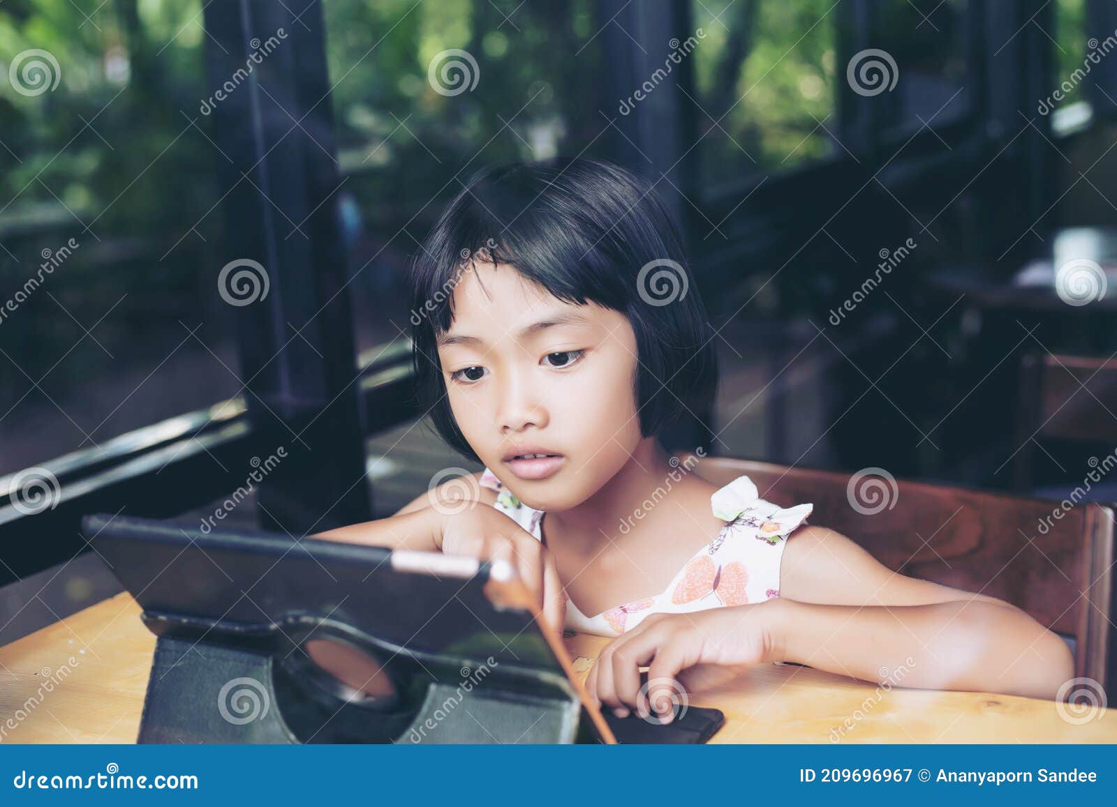 Happy Kids Using a Laptop Computer at Home Stock Image - Image of ...