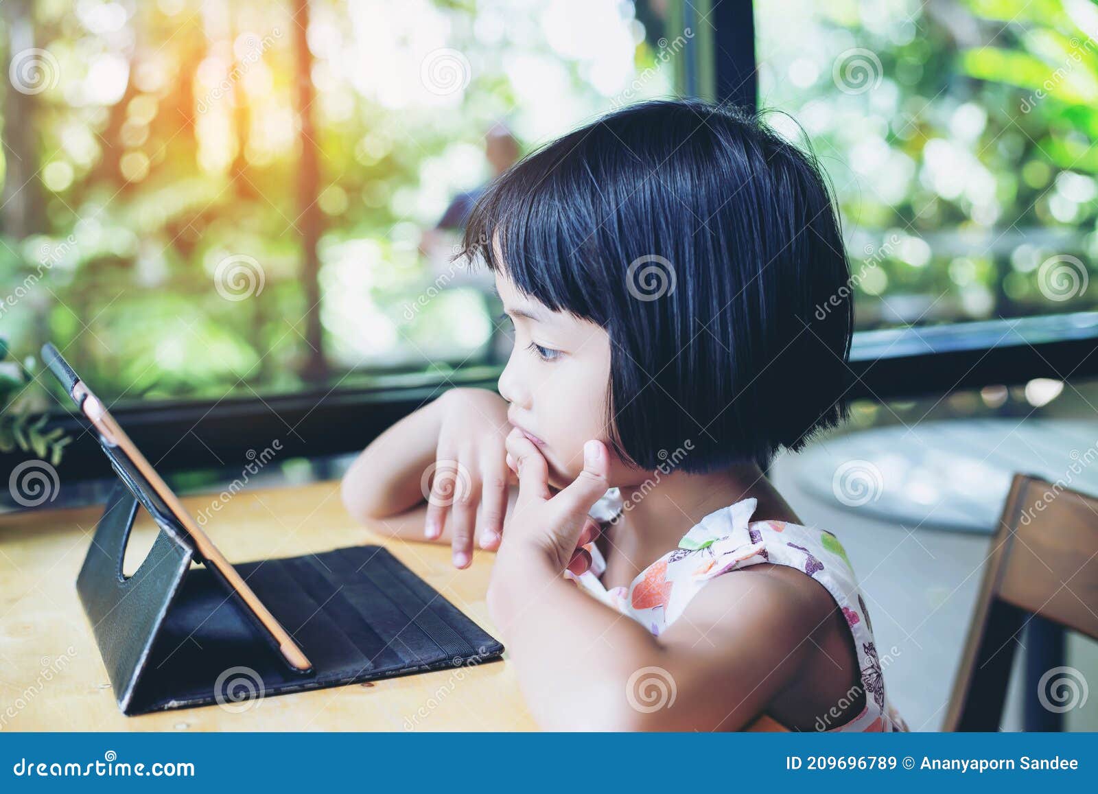Happy Kids Using a Laptop Computer at Home Stock Image - Image of ...