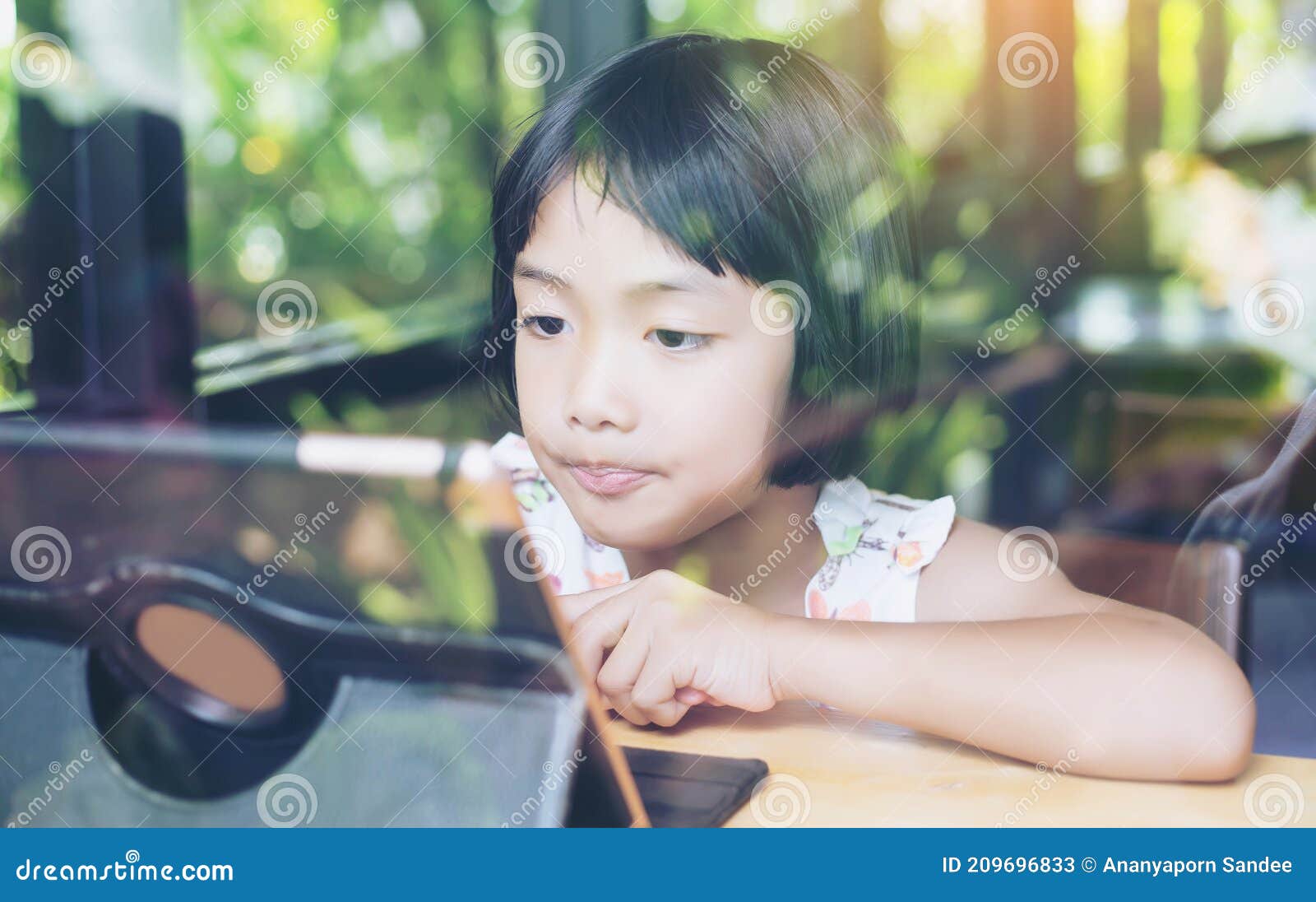 Happy Kids Using a Laptop Computer at Home Stock Image - Image of smile ...