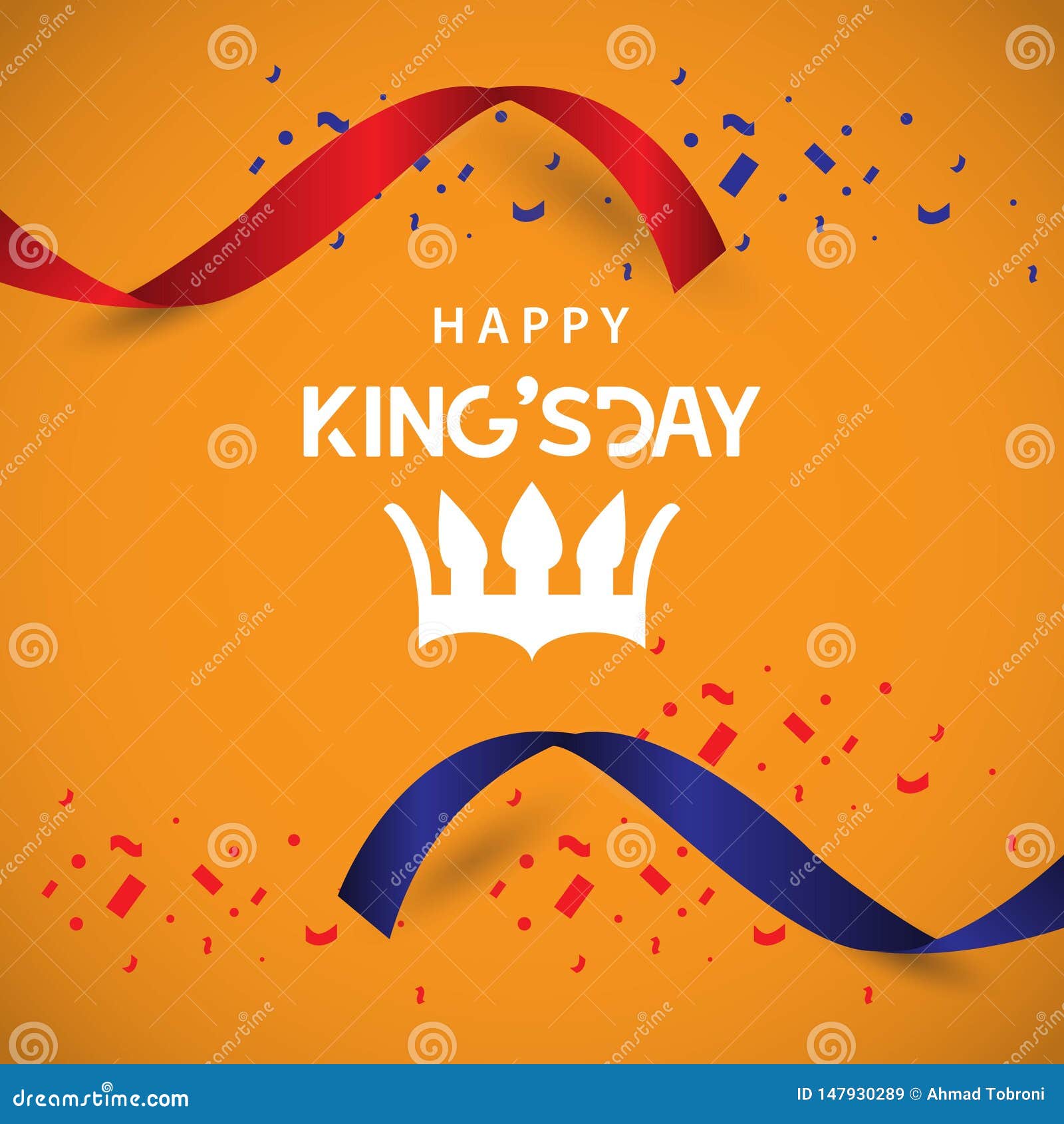 Happy King S Day Vector Template Design Illustration Stock Illustration ...