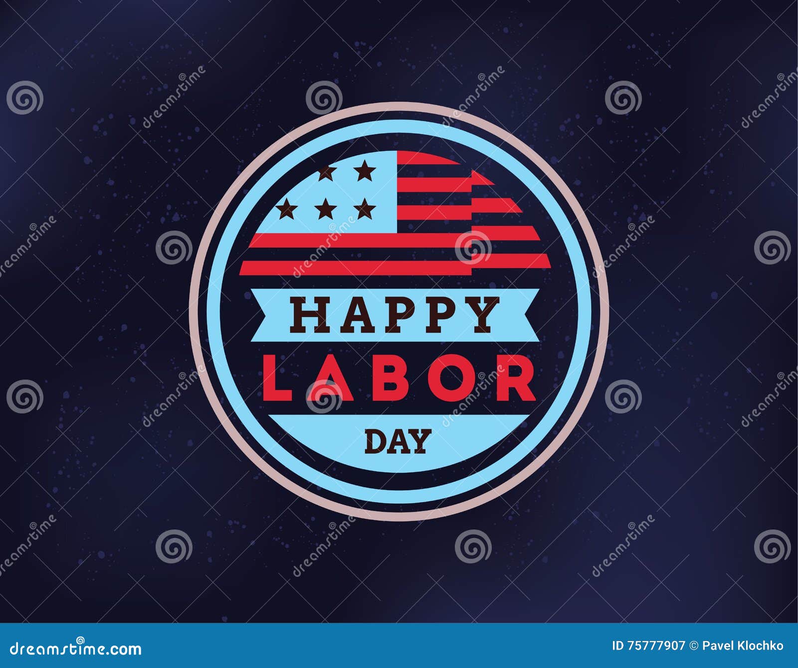 Happy Labor day emblems stock vector. Illustration of banner - 75777907