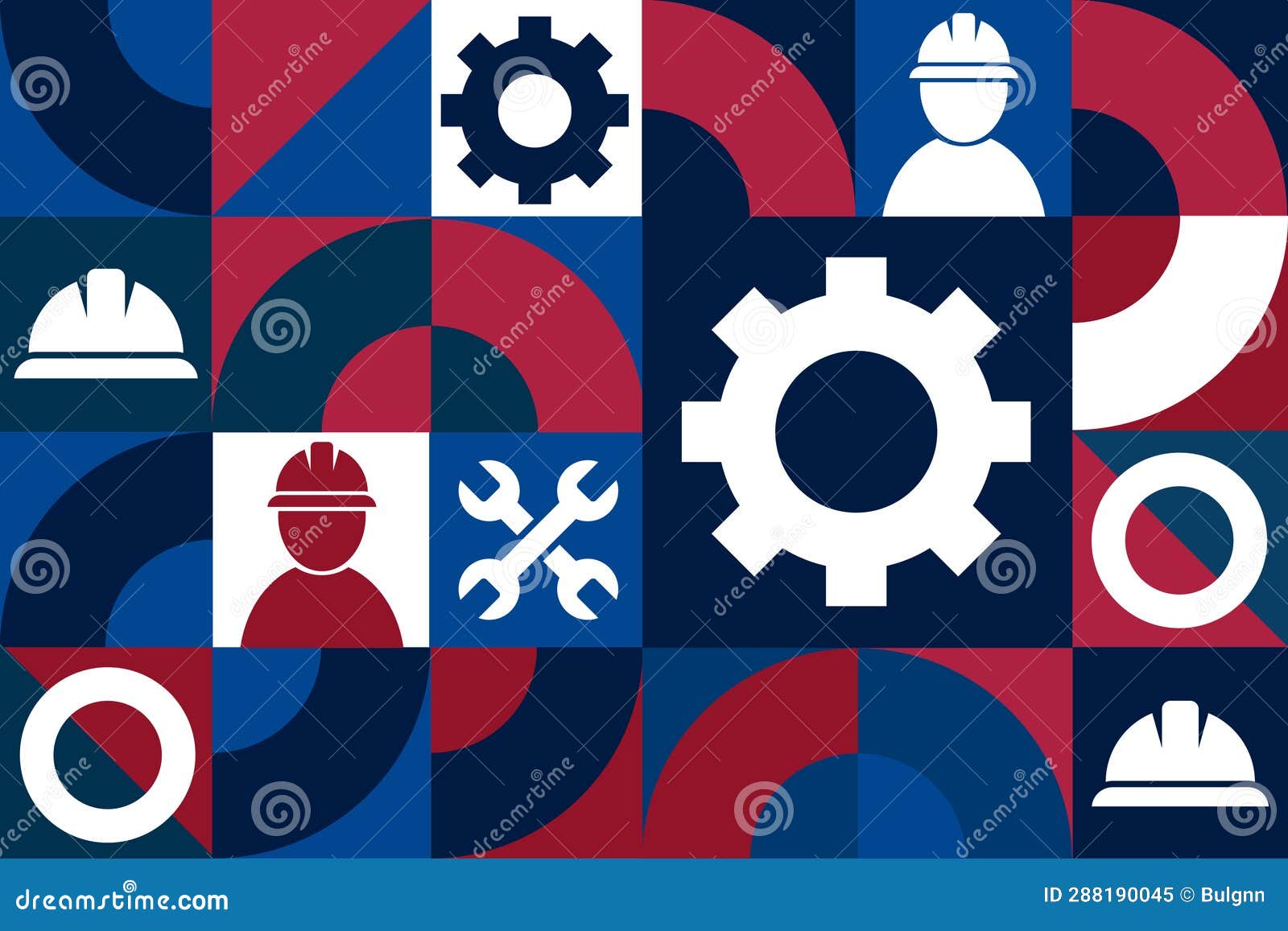 Happy Labor Day. Seamless Geometric Pattern. Template for Background ...