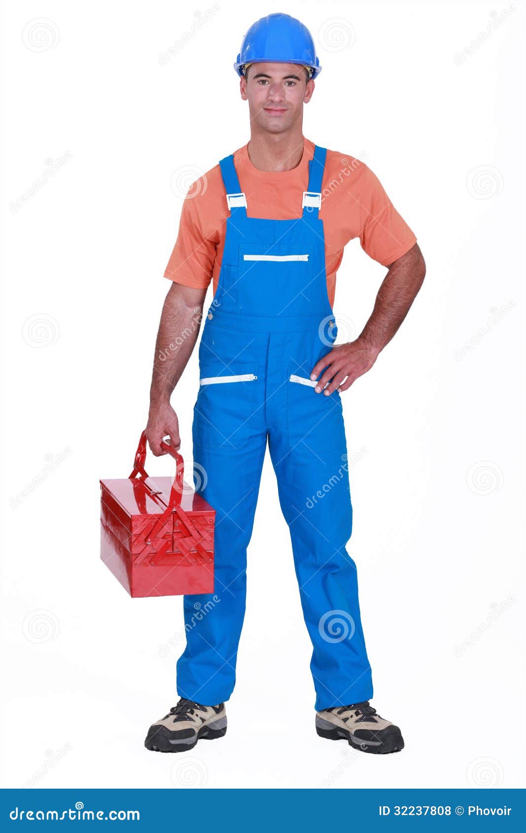 Happy laborer stock photo. Image of happy, body, profession - 32237808
