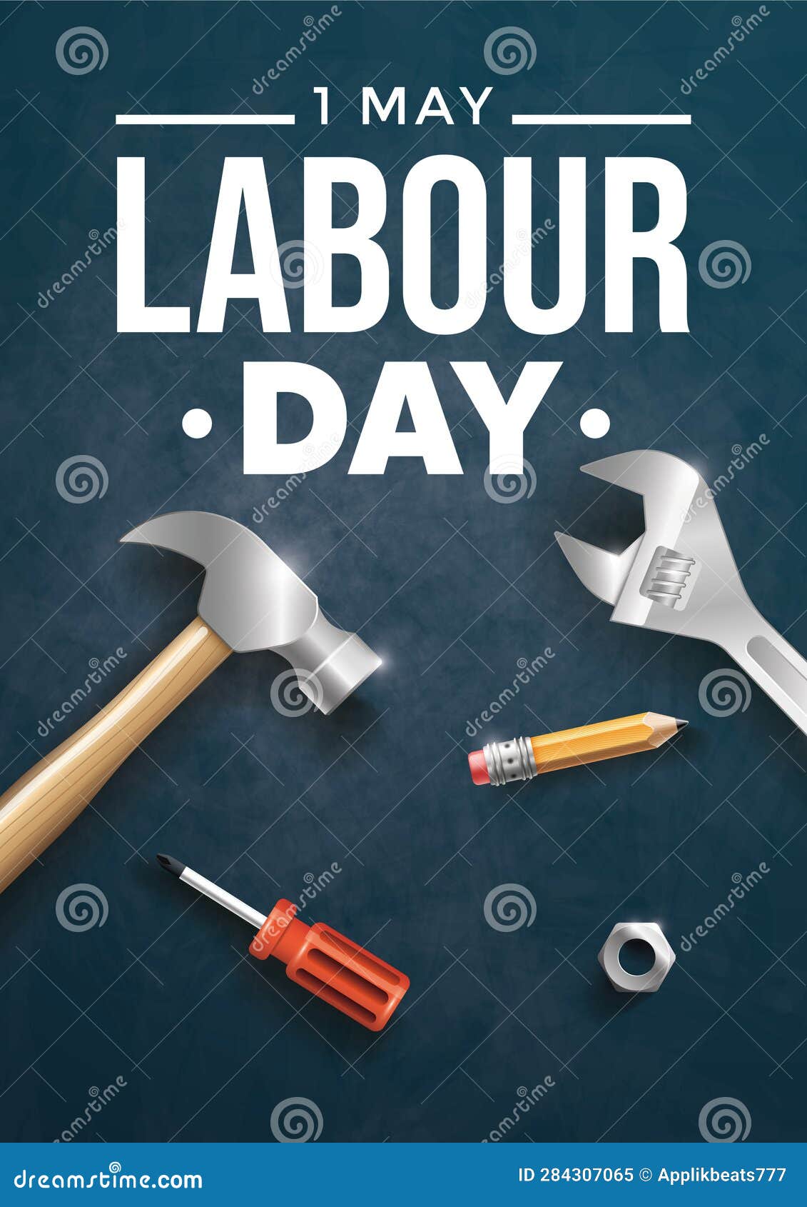 Happy Labour Day Banner, Poster, Flyer. Design Template. Vector ...