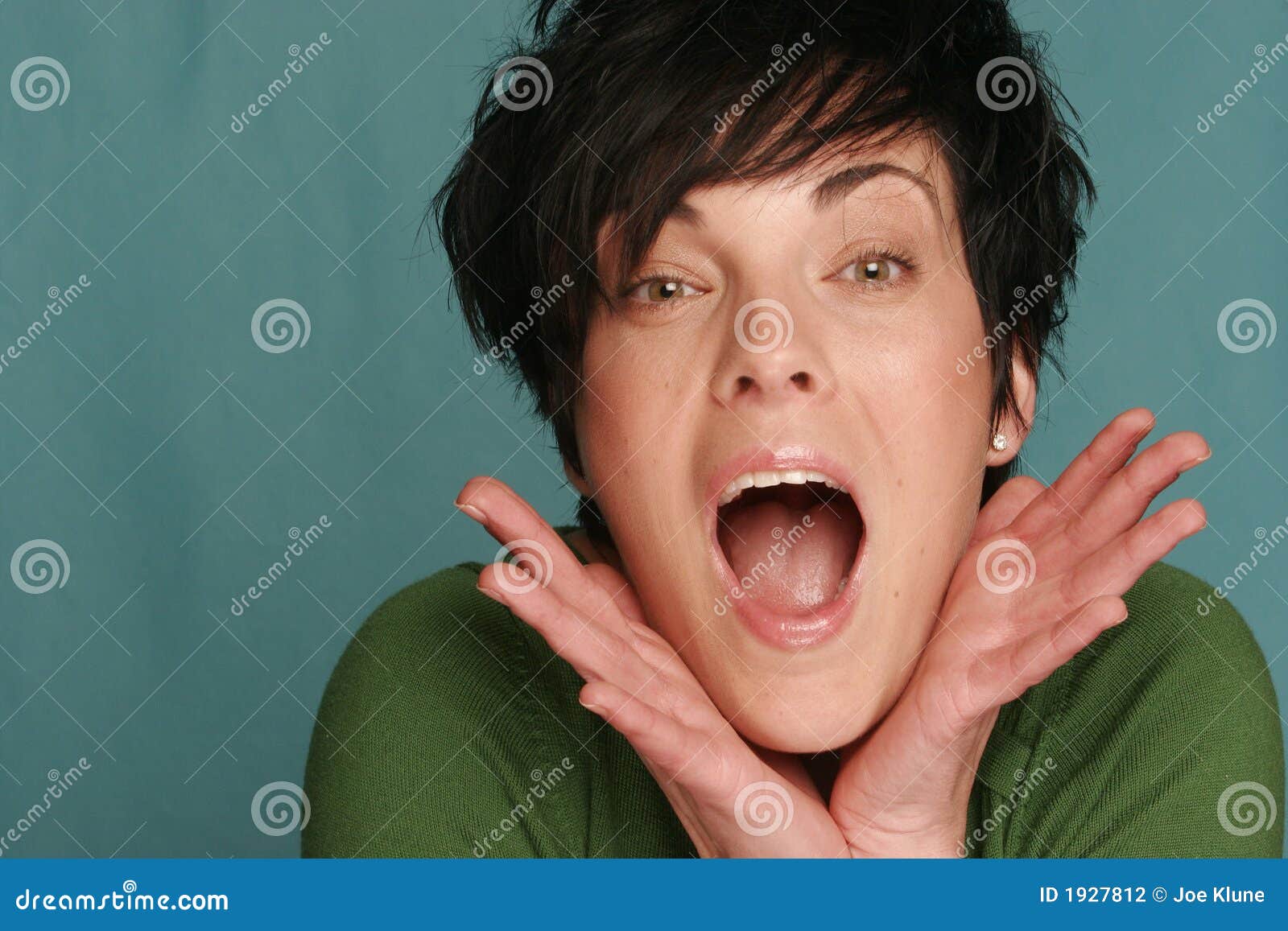 Happy lady stock photo. Image of attractive, giggle, face - 1927812
