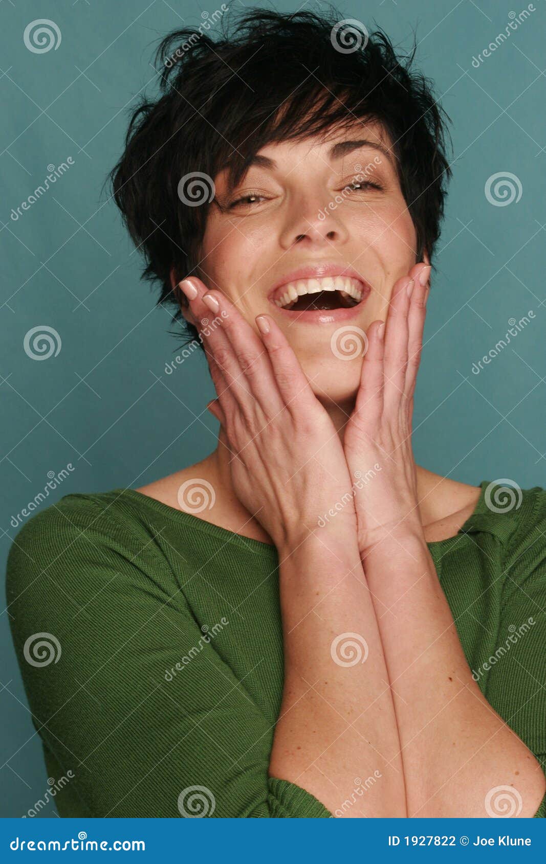 Happy lady stock photo. Image of fashion, girl, eyes, female - 1927822