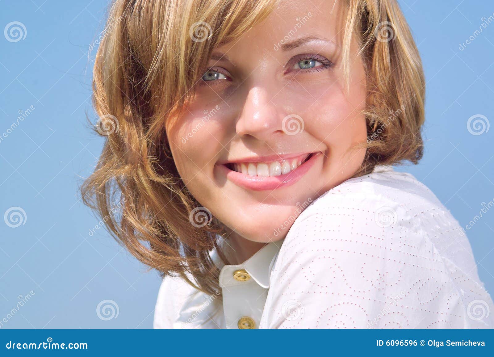 Happy lady stock photo. Image of copy, adult, happiness - 6096596