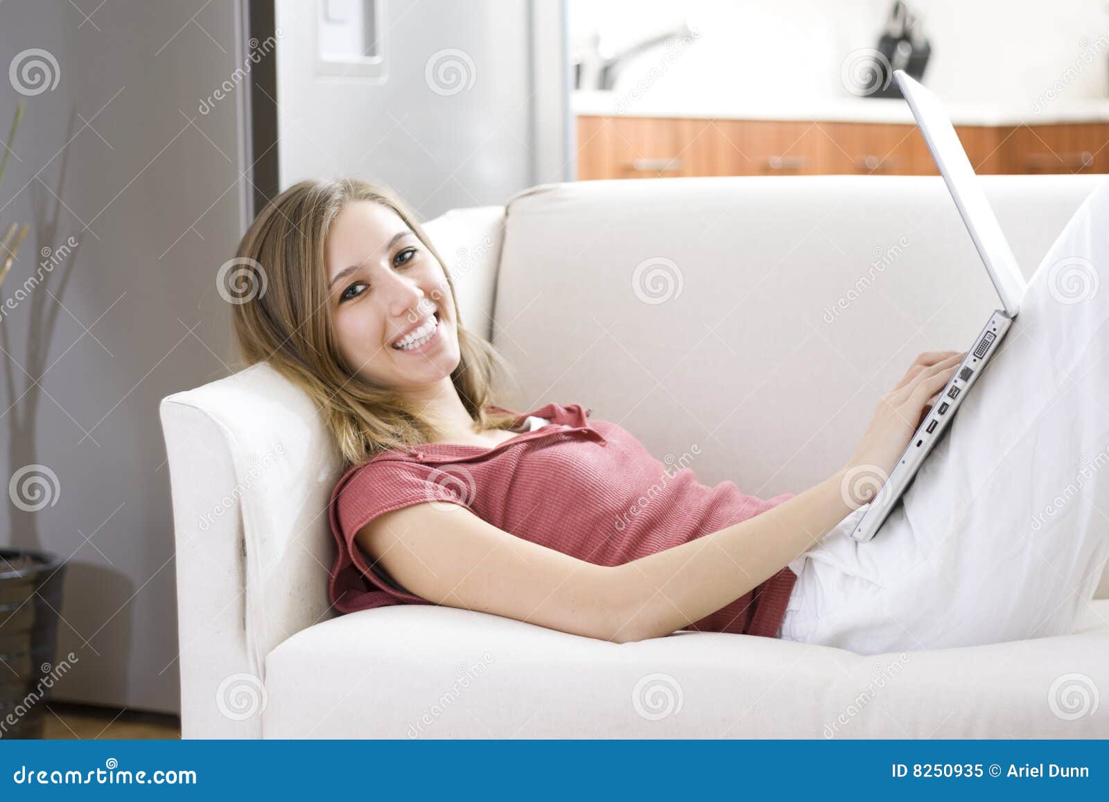 Happy Laptop User stock image. Image of ideas, caucasian - 8250935