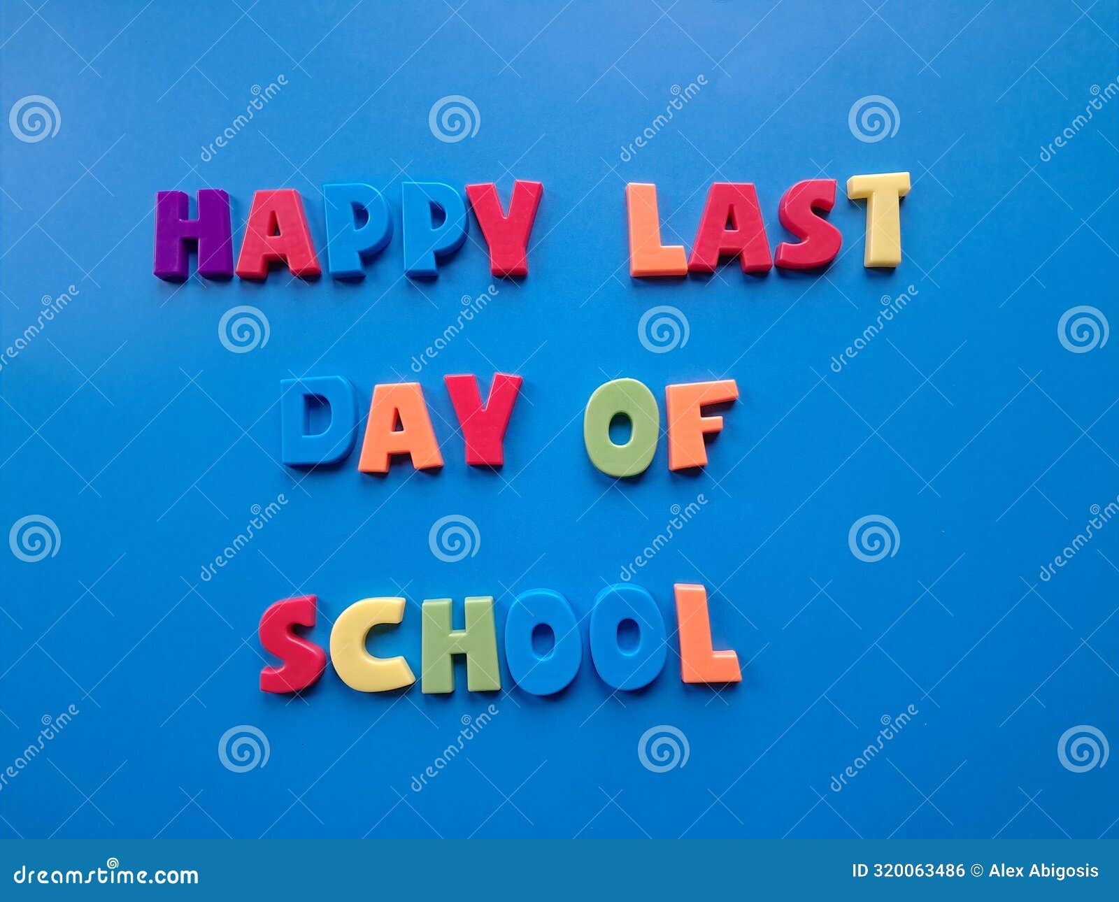 Happy Last Day of School Message Stock Photo - Image of last, school ...