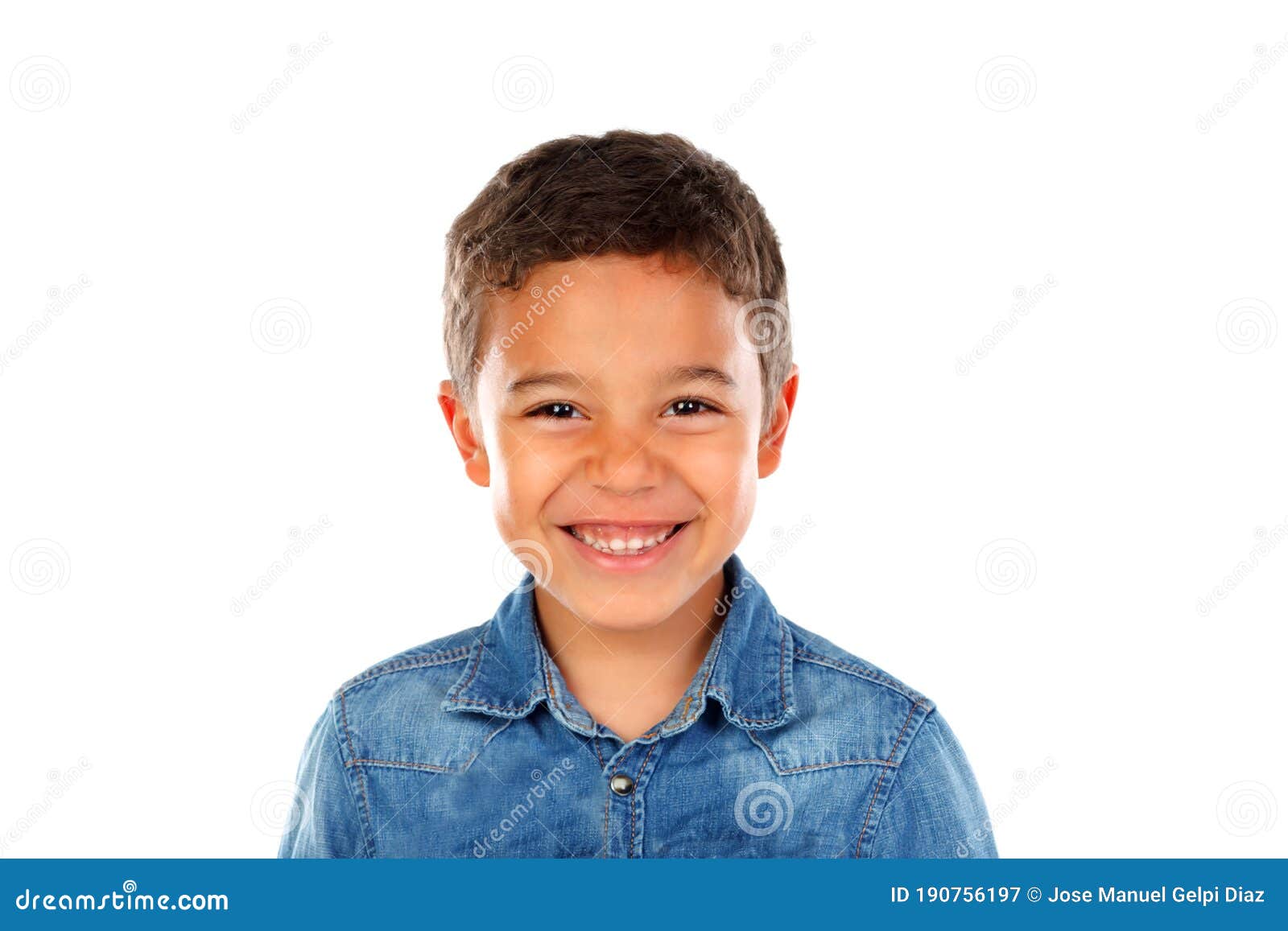 Happy Latin Child Looking at Camera Stock Image - Image of education ...