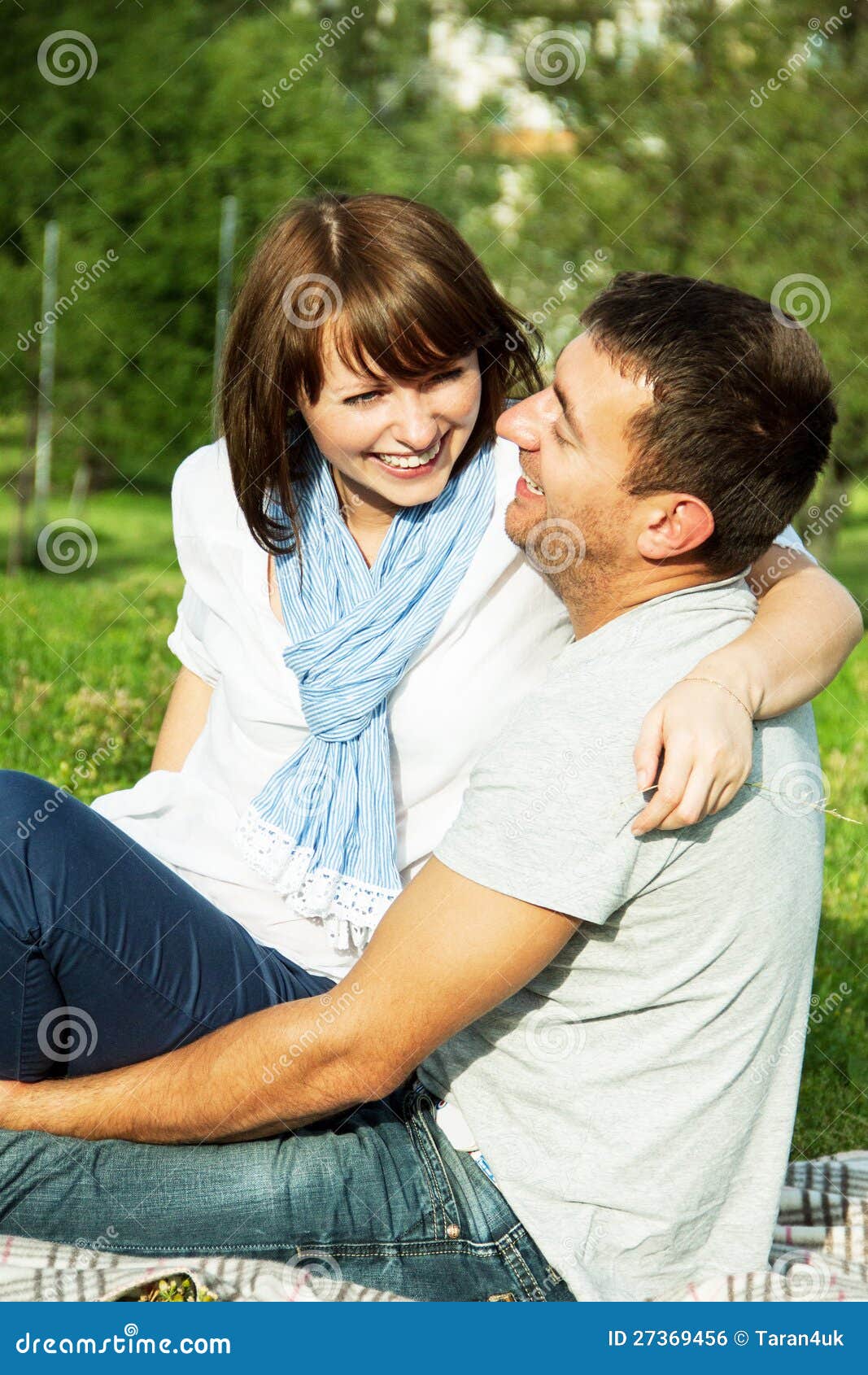 Happy laughing couple stock photo. Image of expression - 27369456