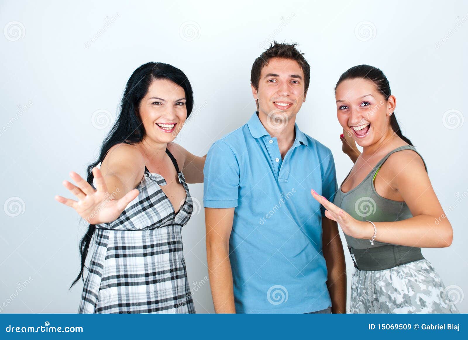 Happy laughing friends stock image. Image of beautiful - 15069509