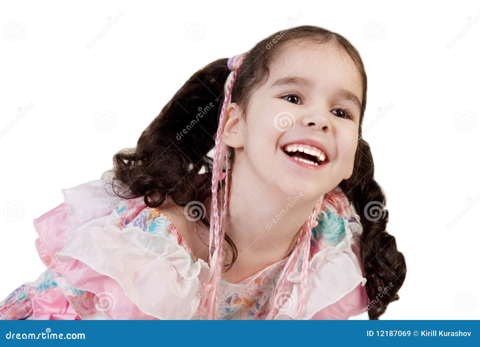Happy laughing little girl stock image. Image of cute - 12187069