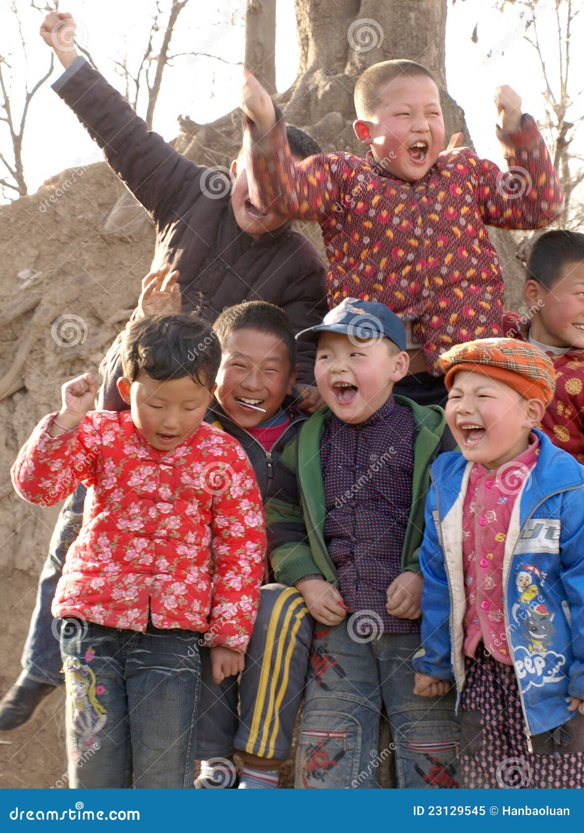 Happy laughter children editorial image. Image of energetic - 23129545