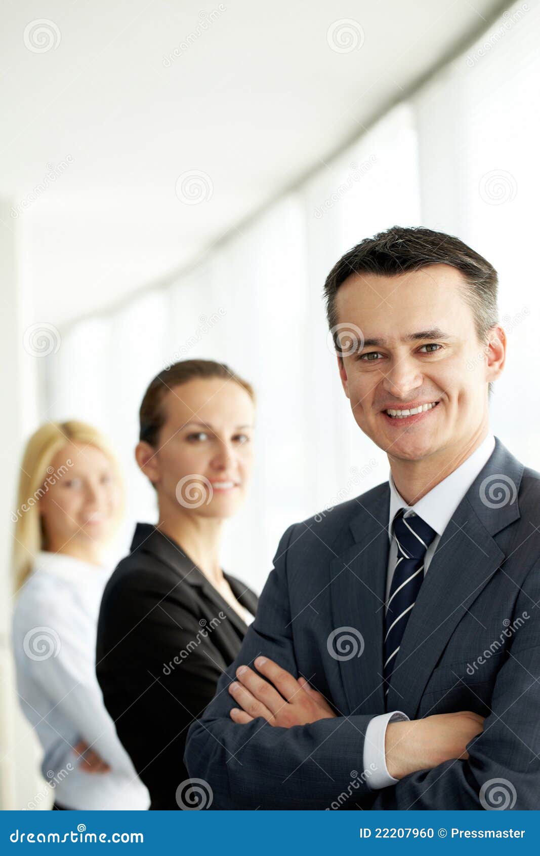 Happy leader stock photo. Image of cheerful, friendly - 22207960