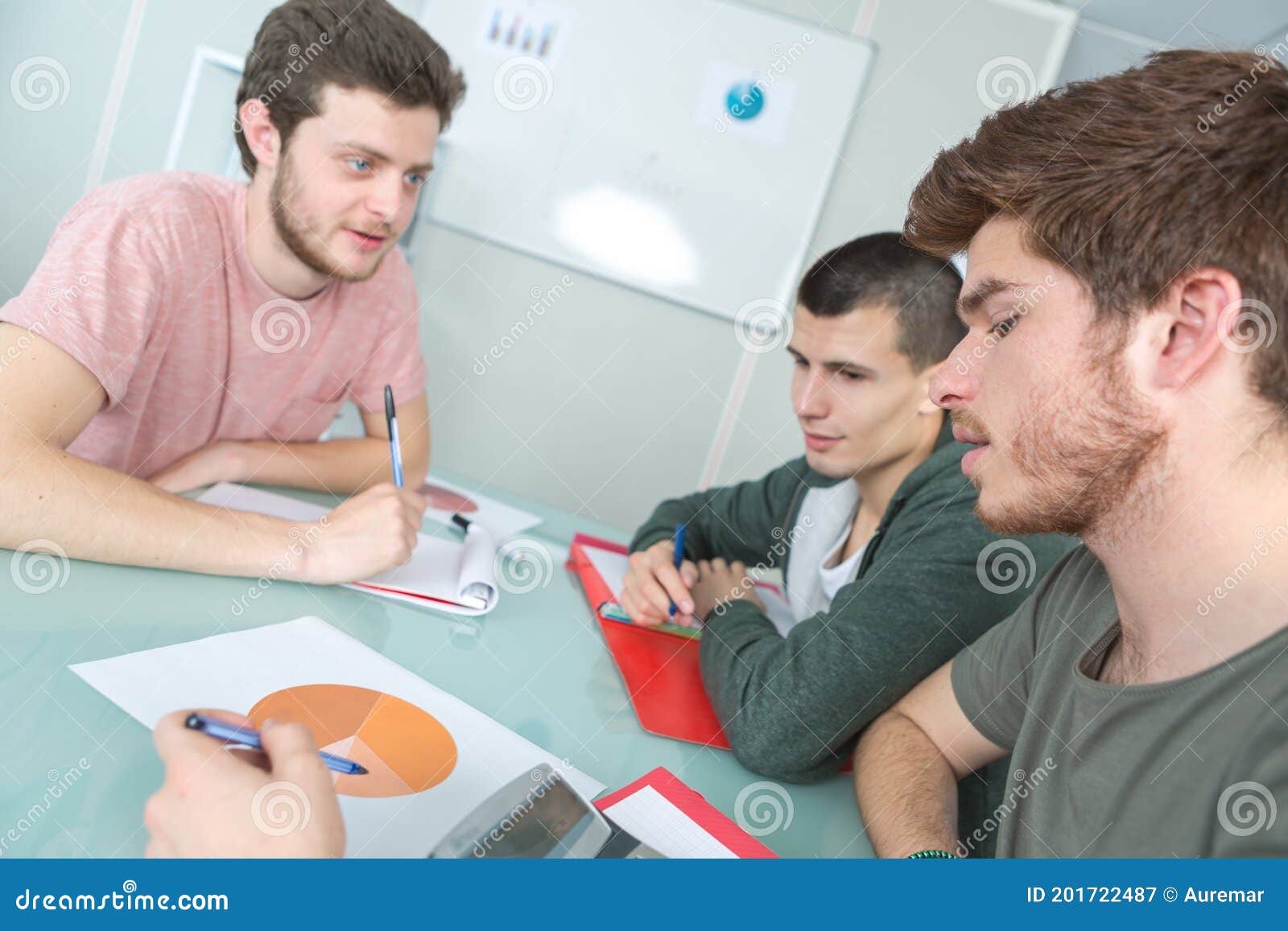 Happy Learners Listening To Teacher at Lesson Stock Image - Image of ...