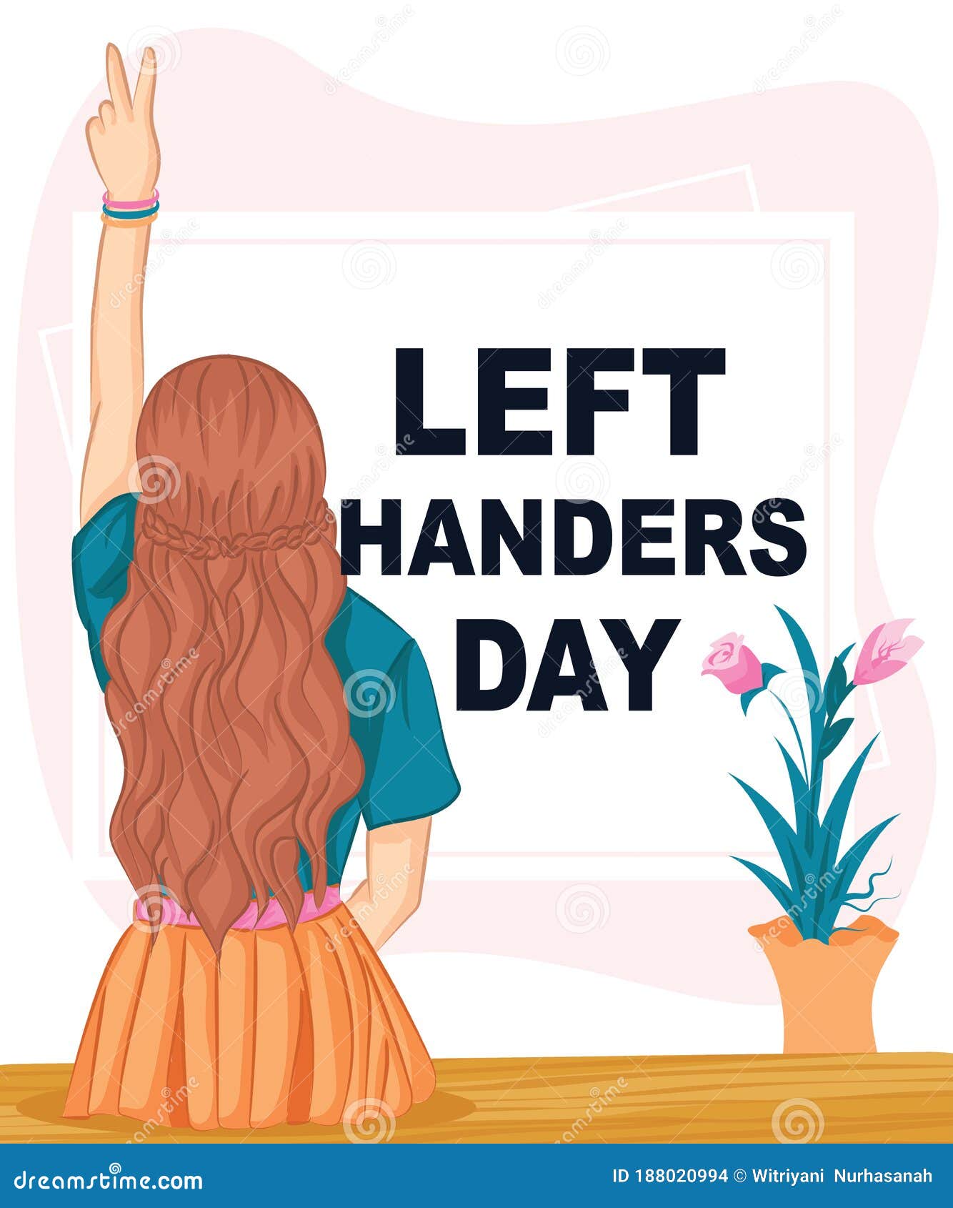 Happy Left-handers Day. Celebrate Vector Illustration Stock Vector ...