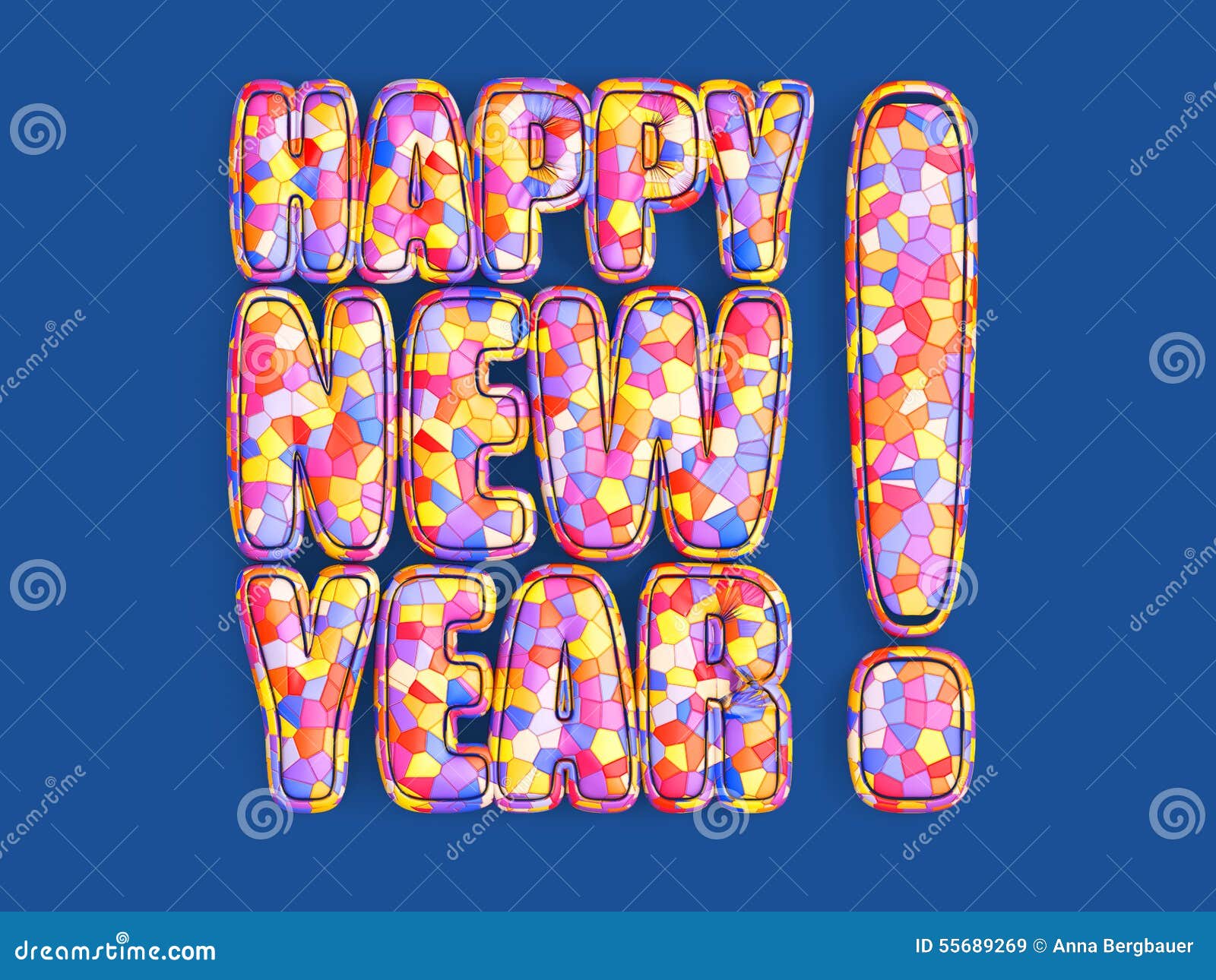 Happy letter 3d rendering stock illustration. Illustration of festival ...