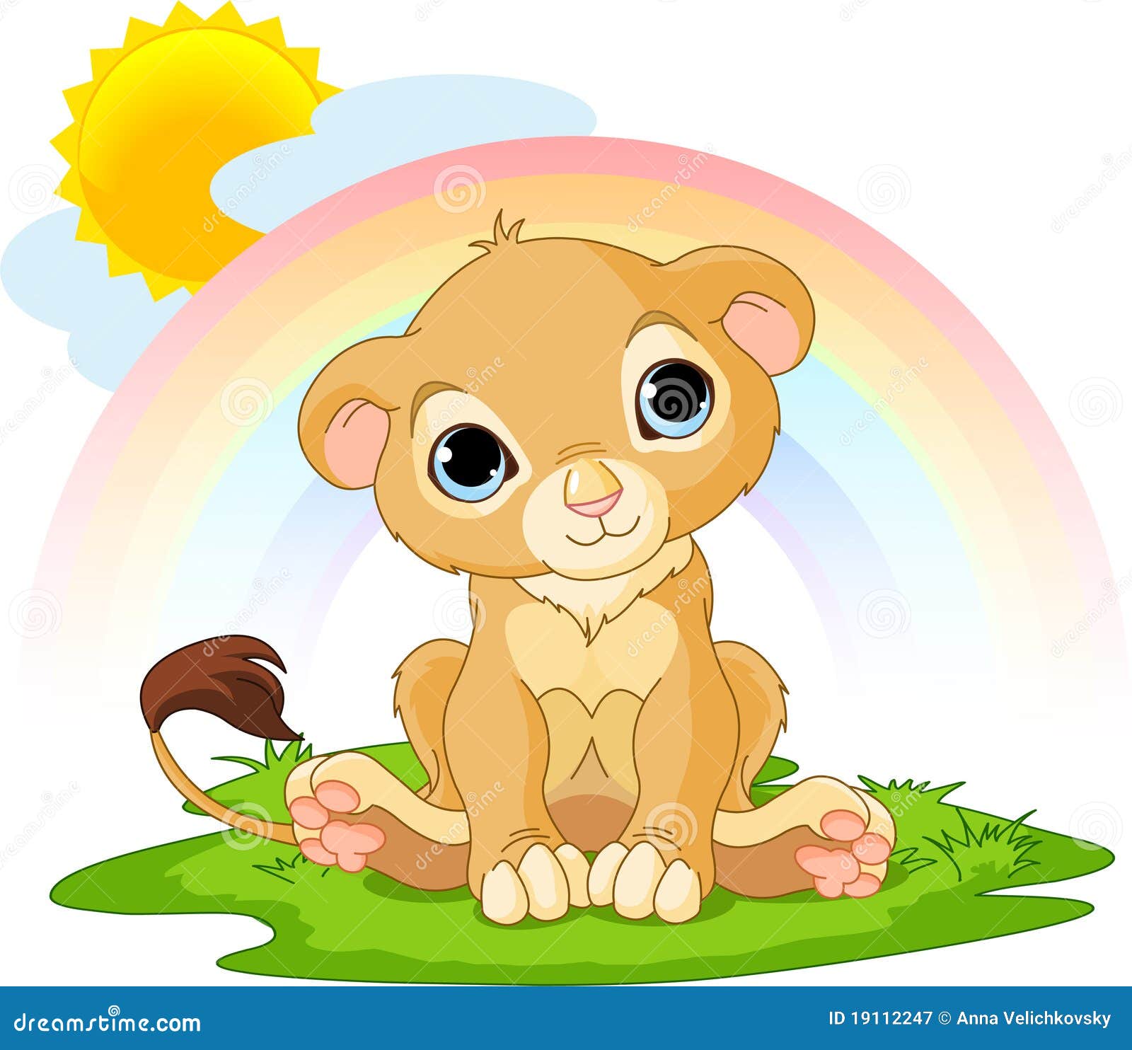 Happy Lion Cartoon Vector | CartoonDealer.com #51009883