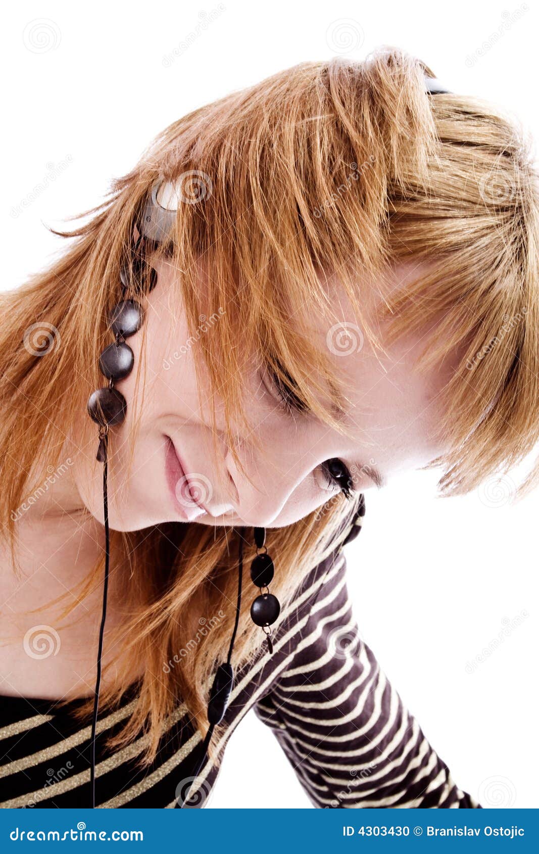 Happy listening stock photo. Image of earphones, headphones - 4303430