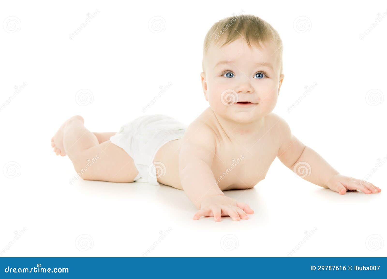 Happy Little Baby, Crawling Stock Photo - Image of child, life: 29787616