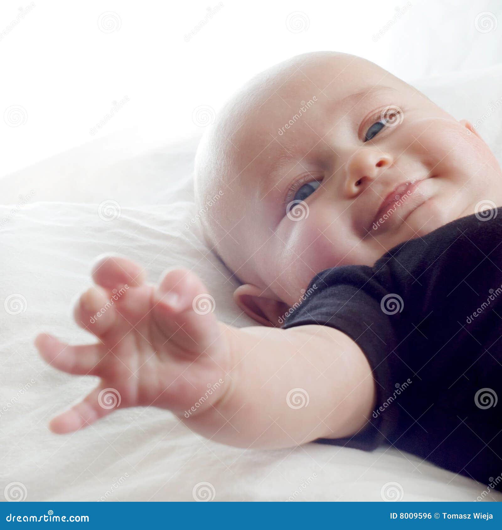 Happy little baby girl stock photo. Image of infant, innocence - 8009596