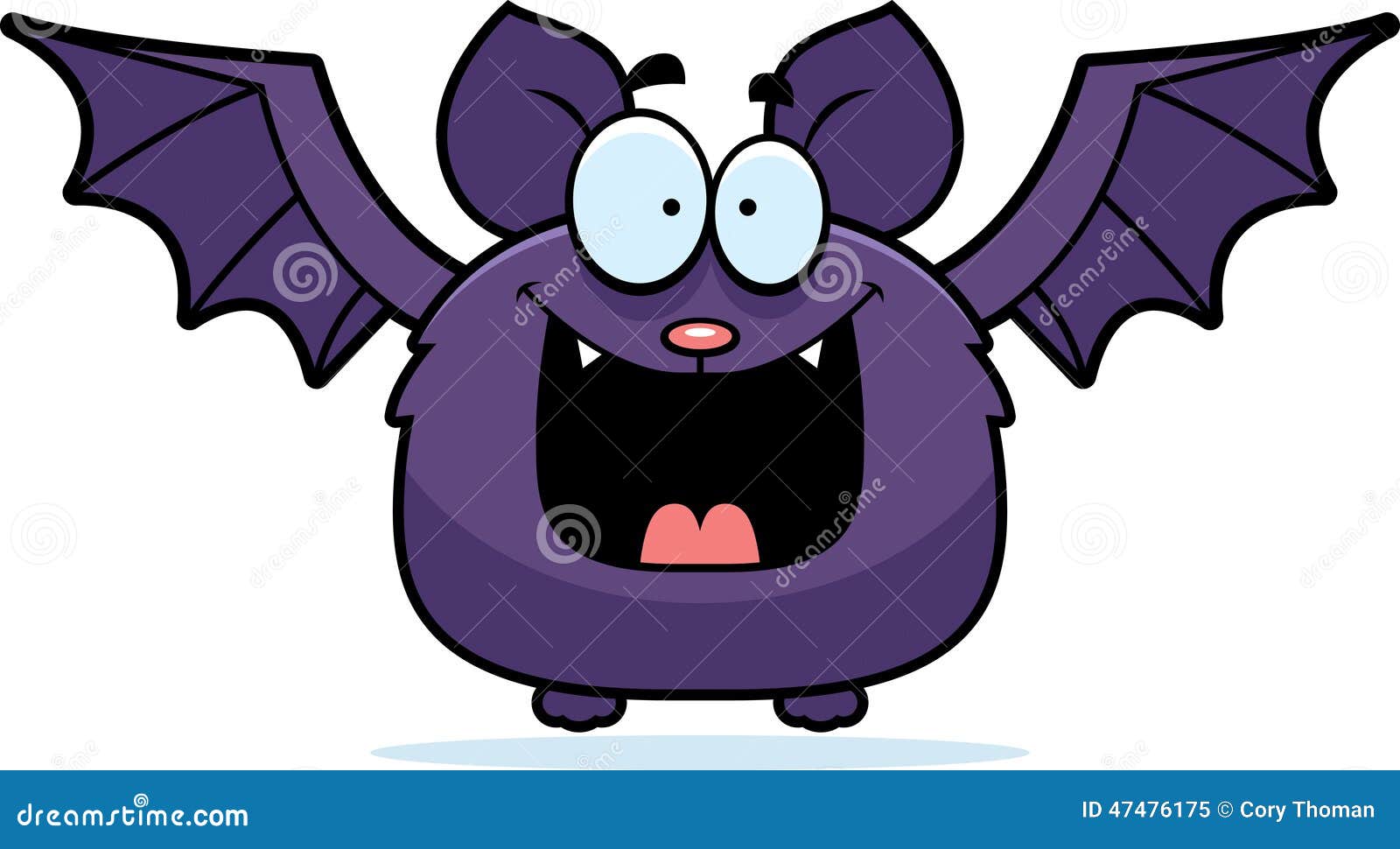 Happy Little Bat stock vector. Illustration of smile - 47476175