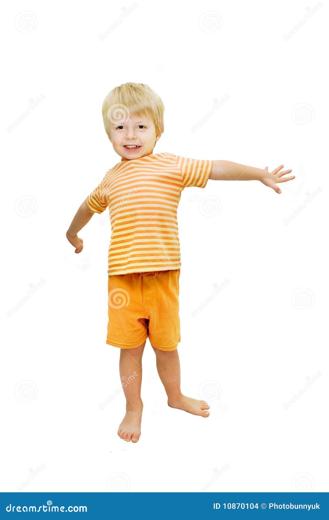 Happy Little Boy stock photo. Image of child, isolated - 10870104