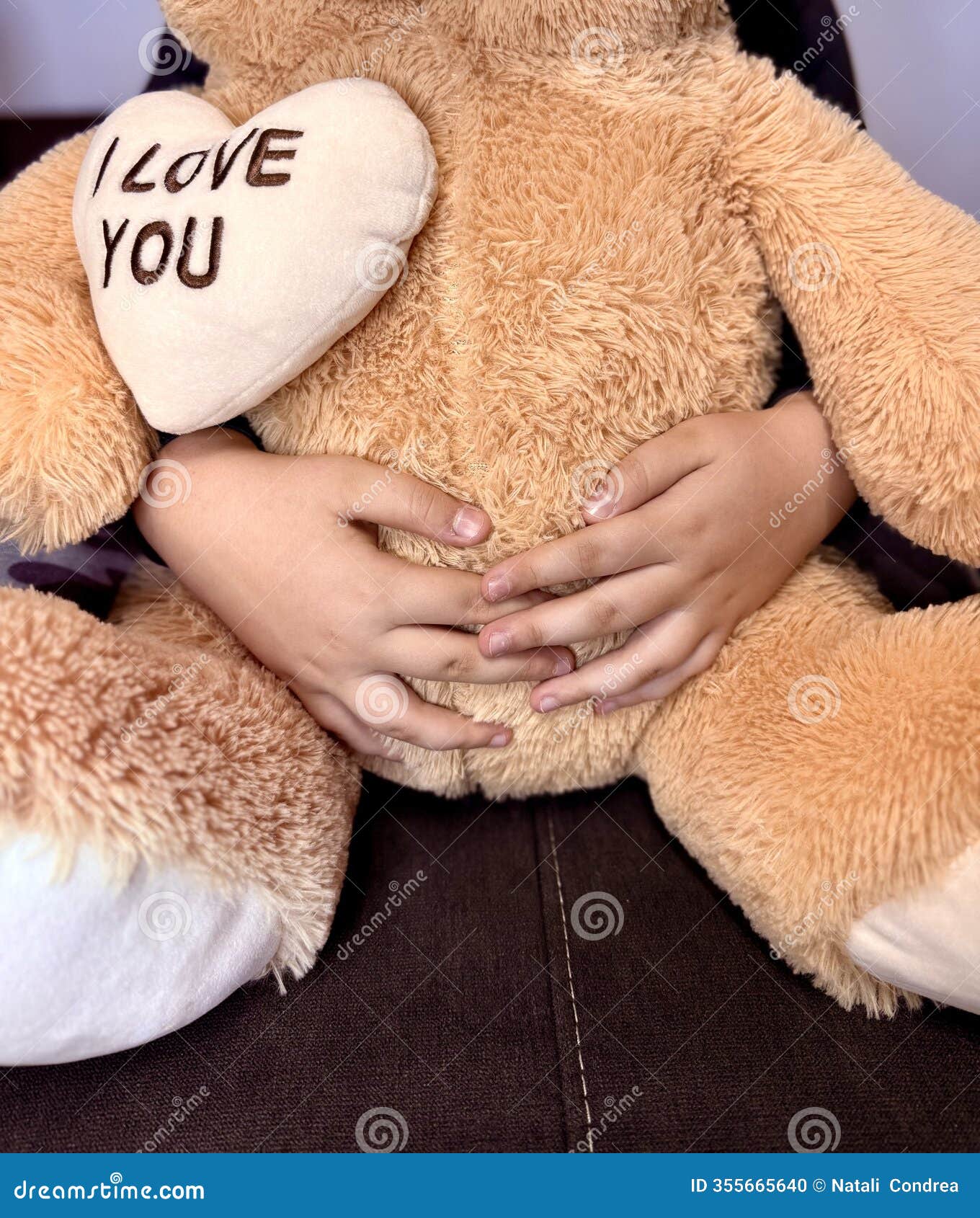 Happy Little Boy Hugging Teddy Bear with Drip in Hand Smiling Stock ...