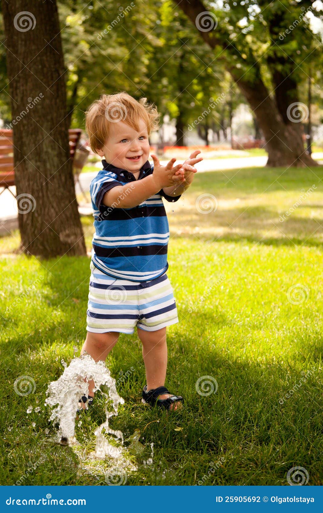 Happy little boy running stock photo. Image of caucasian - 25905692